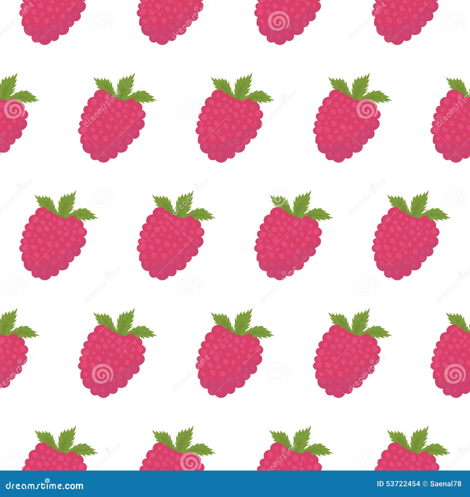 Raspberry seamless pattern stock vector. Illustration of decorative ...