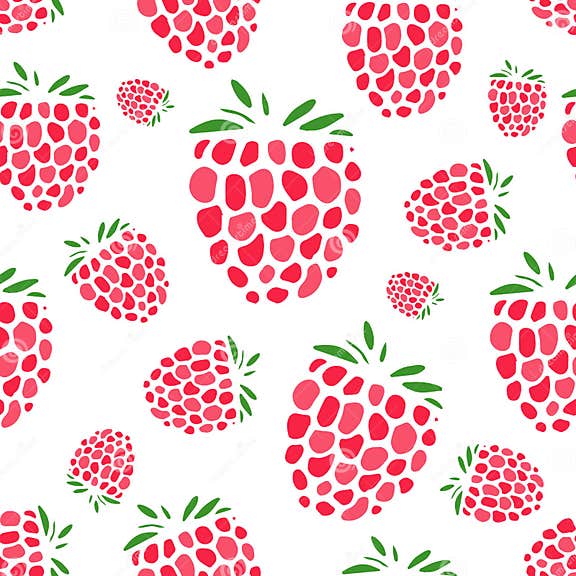 Raspberry Seamless Pattern for Your Design Stock Vector - Illustration ...