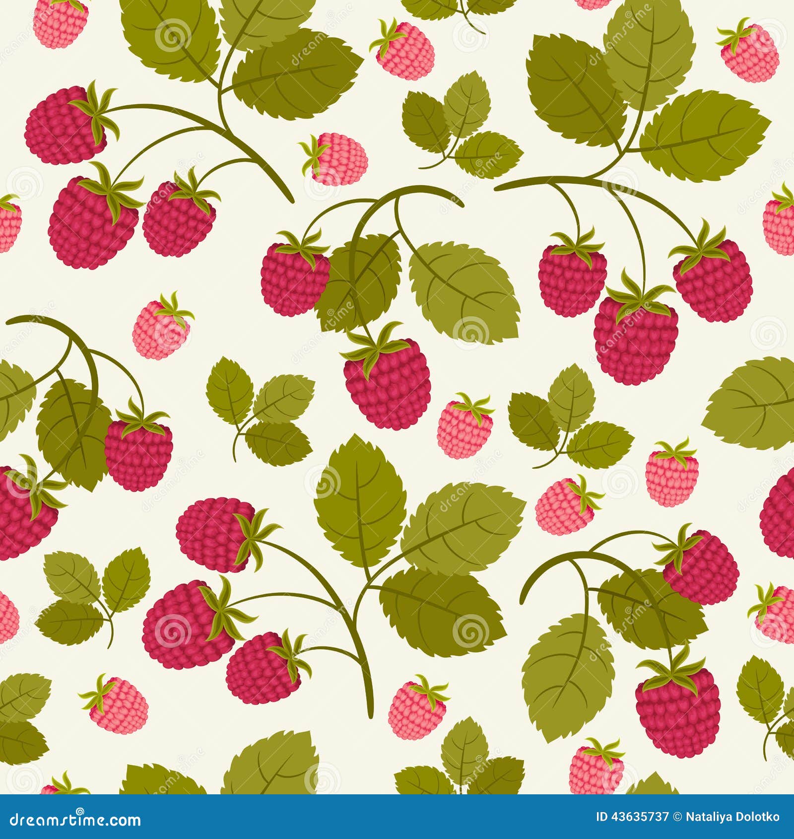 Raspberry Seamless Wallpaper Stock Vector - Illustration of nice ...