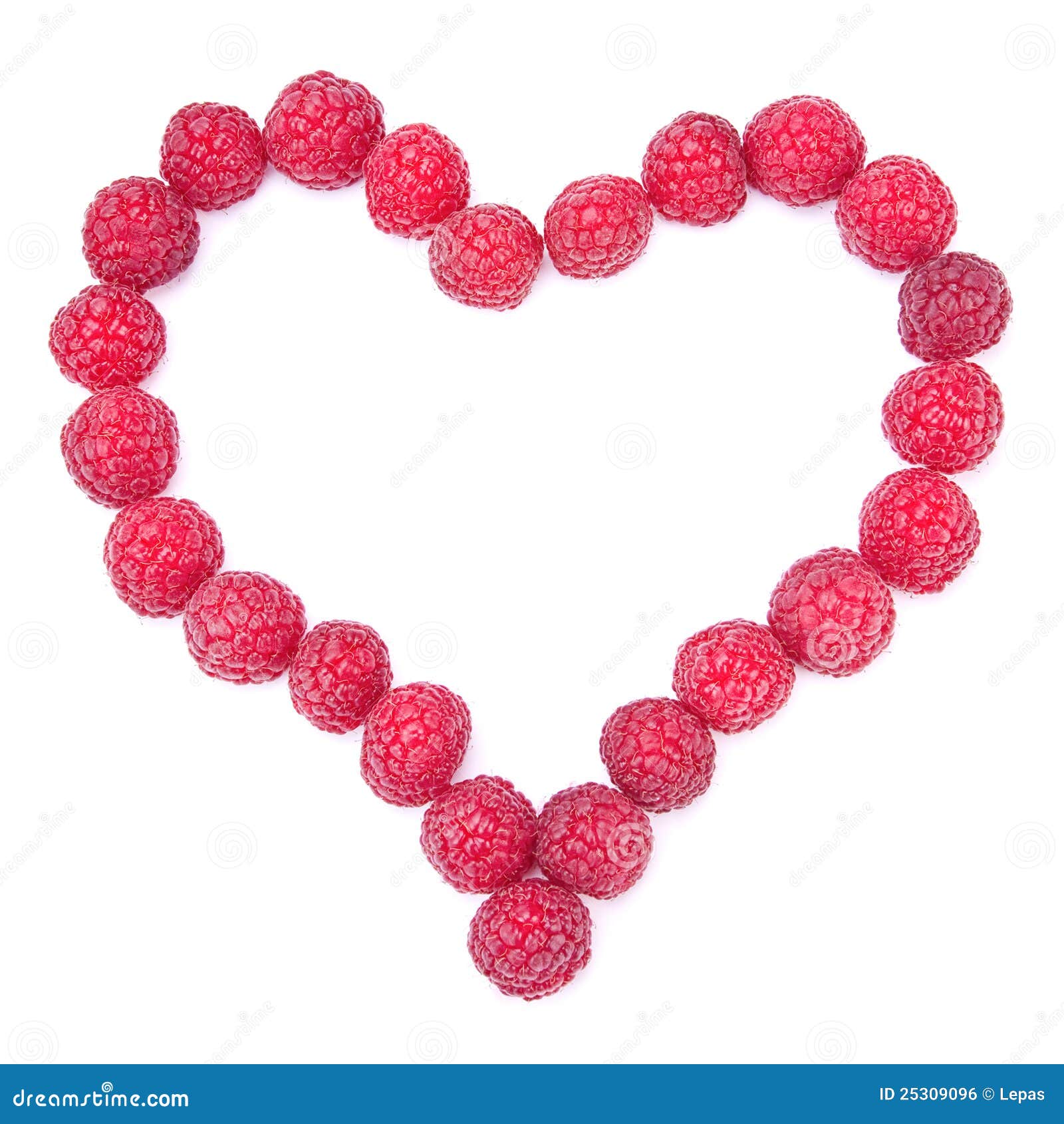 Raspberry shape as heart stock photo. Image of ingredient - 25309096