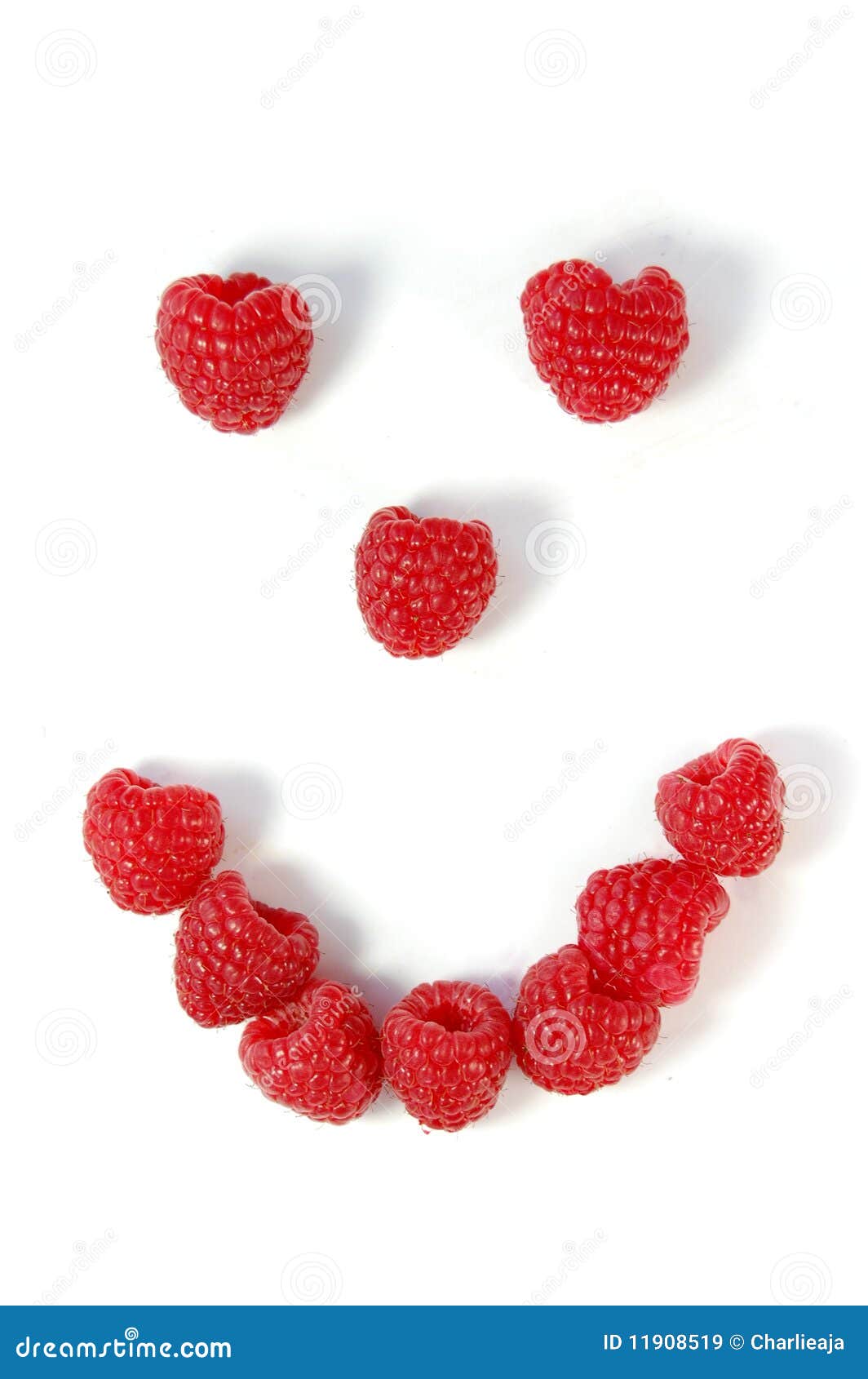 Raspberry smiley face stock image. Image of sweet, calories - 11908519