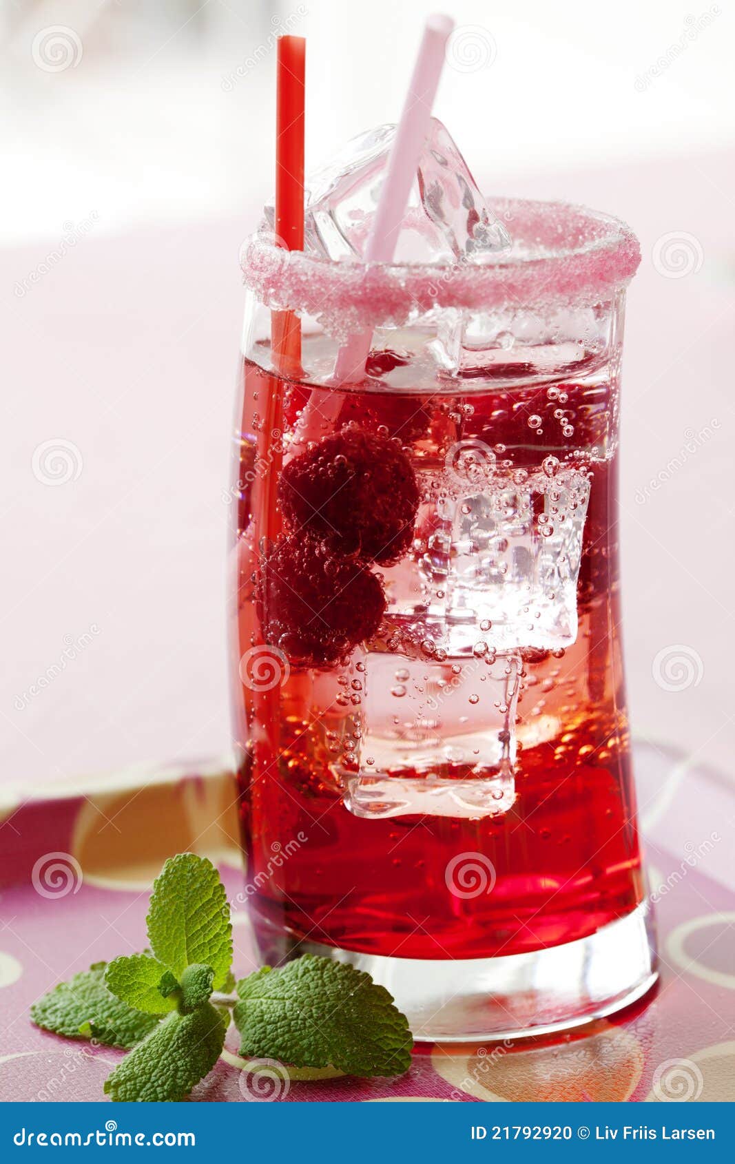 Raspberry soda stock photo. Image of fruit, vertical - 21792920