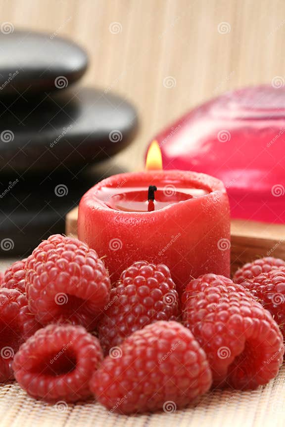 Raspberry spa stock photo. Image of pebble, aromatic, fragrant - 5918180