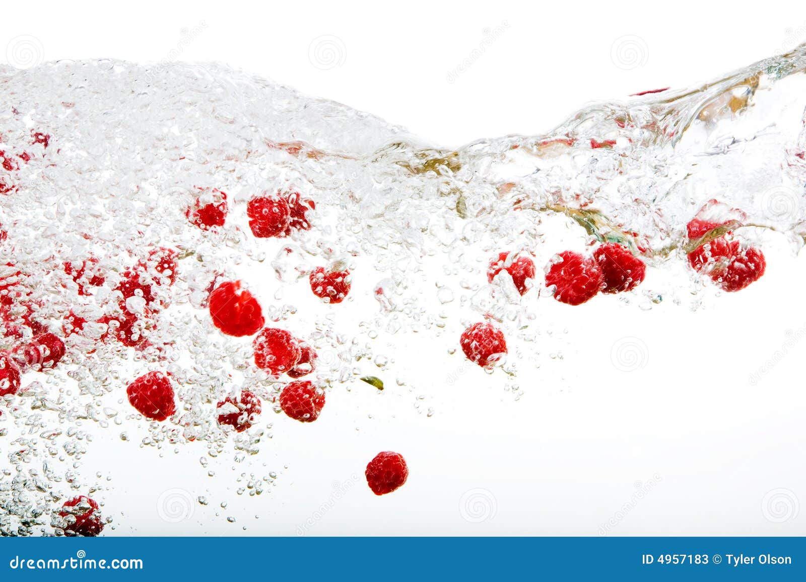 Raspberry Splash stock image. Image of fresh, bubble, aquatic - 4957183