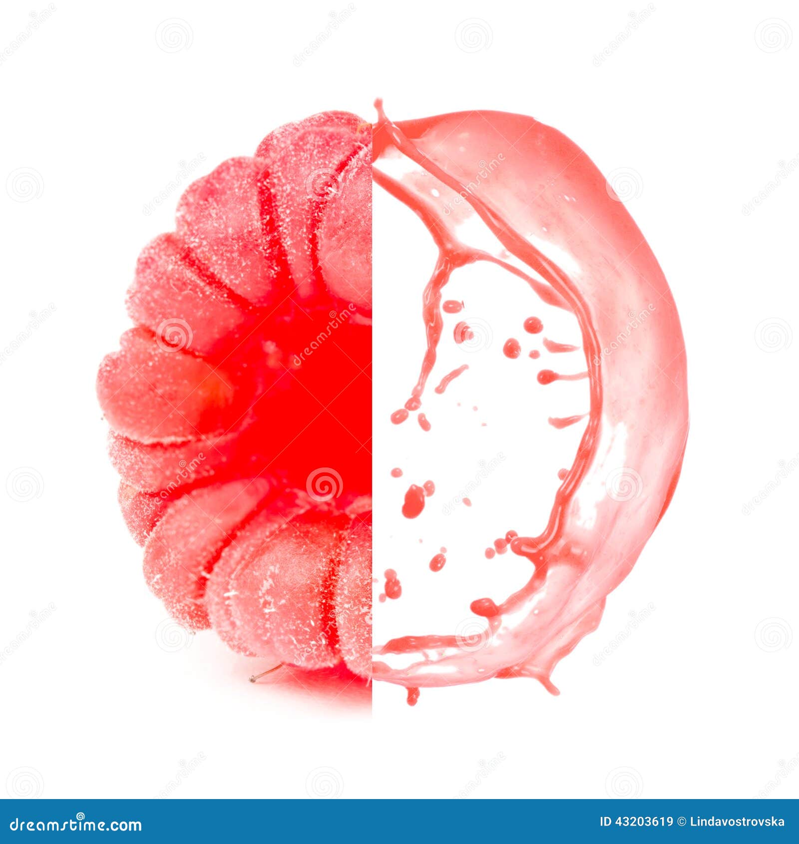 Raspberry splash stock image. Image of healthy, juicy - 43203619