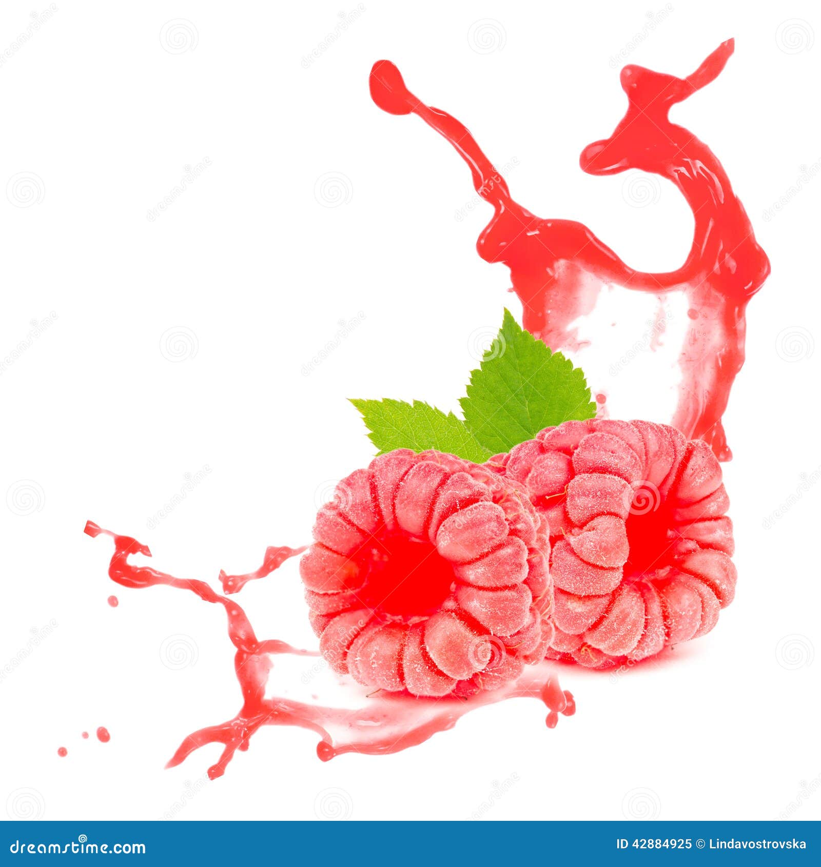Raspberry splash stock image. Image of closeup, berry - 42884925
