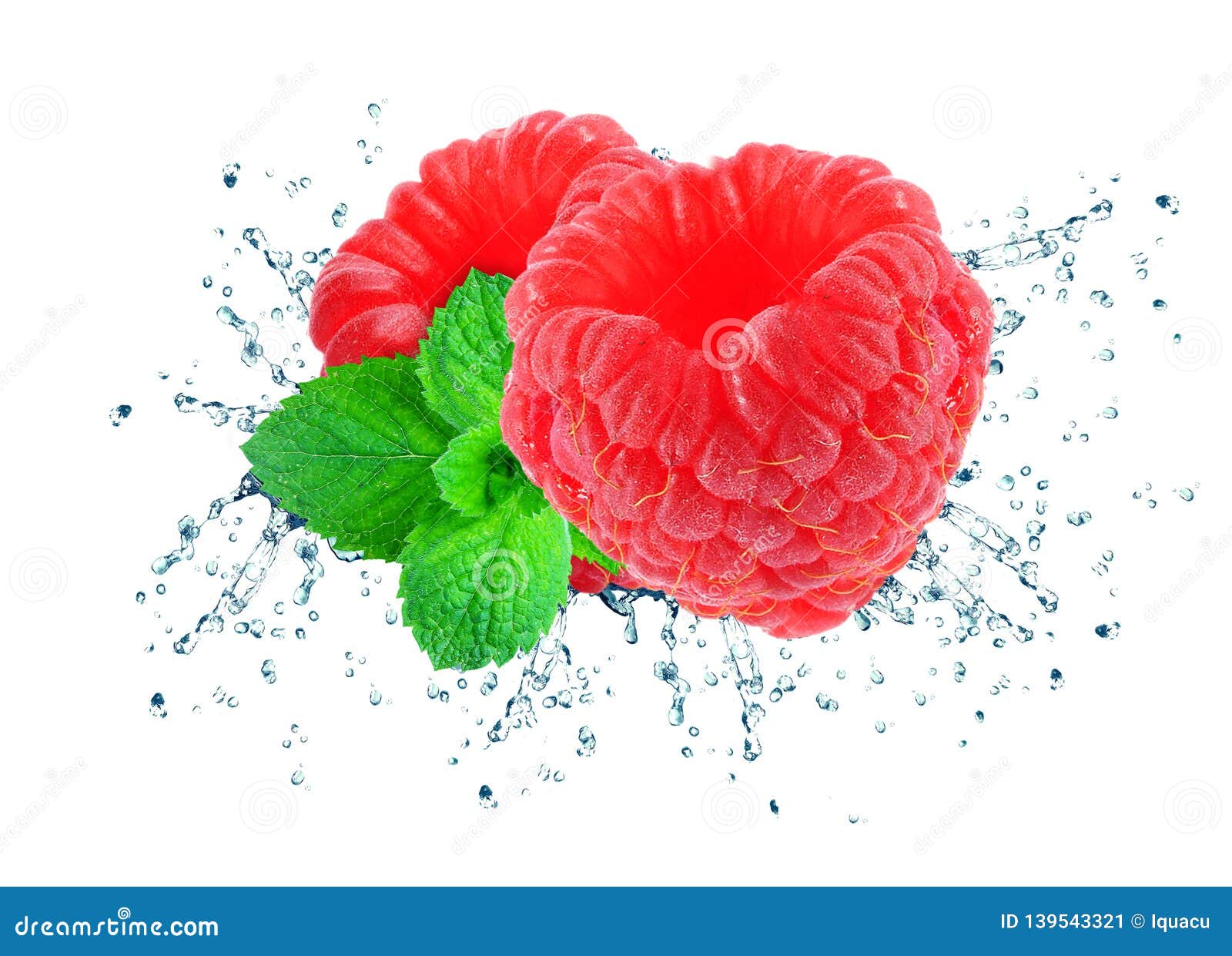 Raspberry splash water stock image. Image of clean, white - 139543321