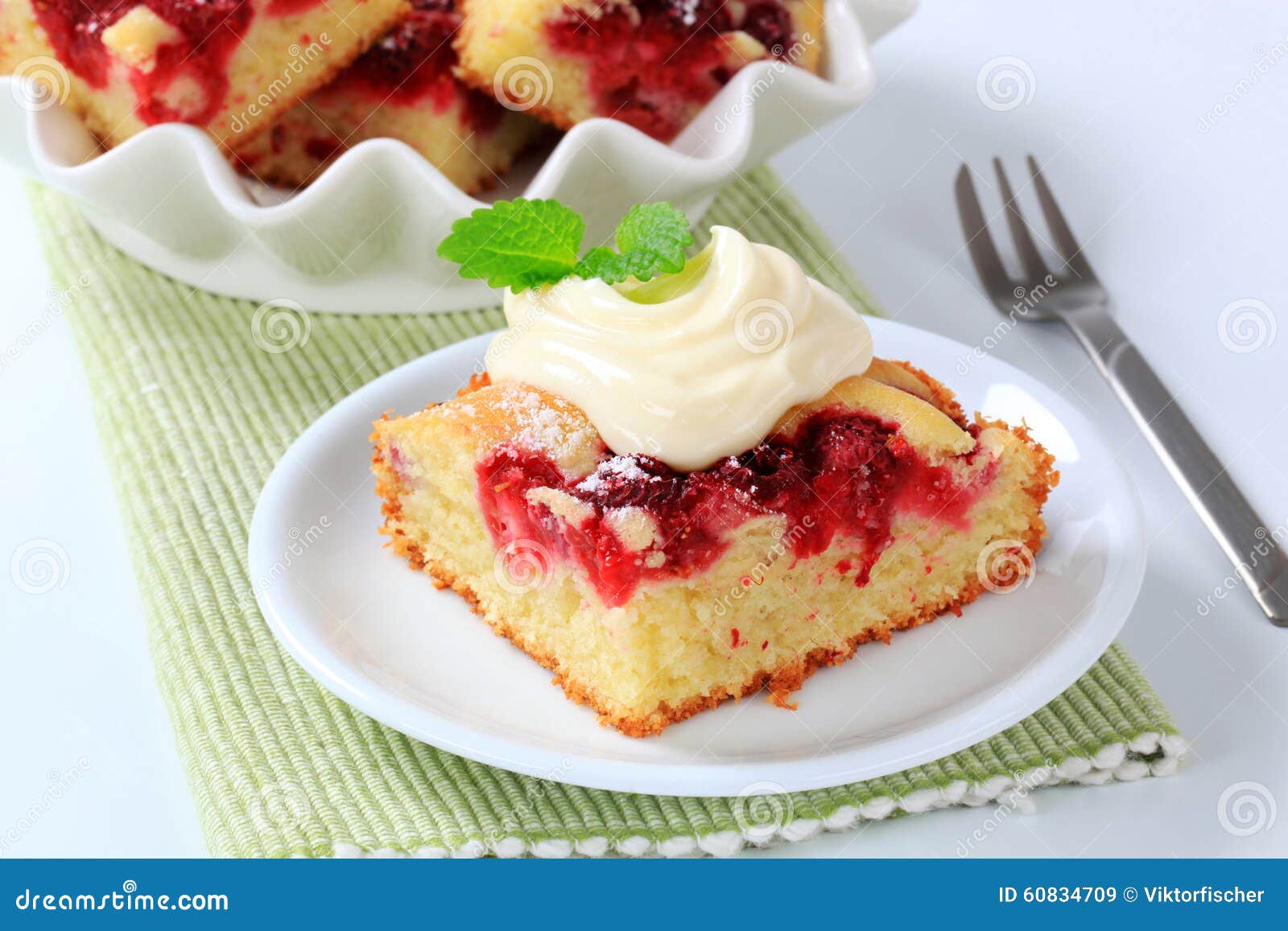 Raspberry sponge cake stock image. Image of european - 60834709