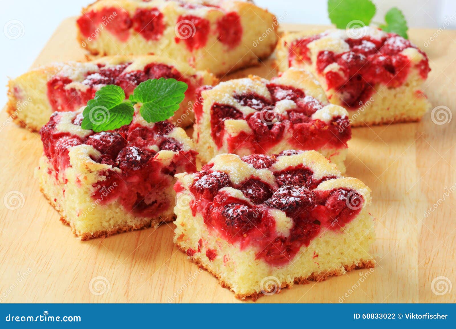 Raspberry Sponge Cake Slices Stock Photo - Image of cutting, pieces ...