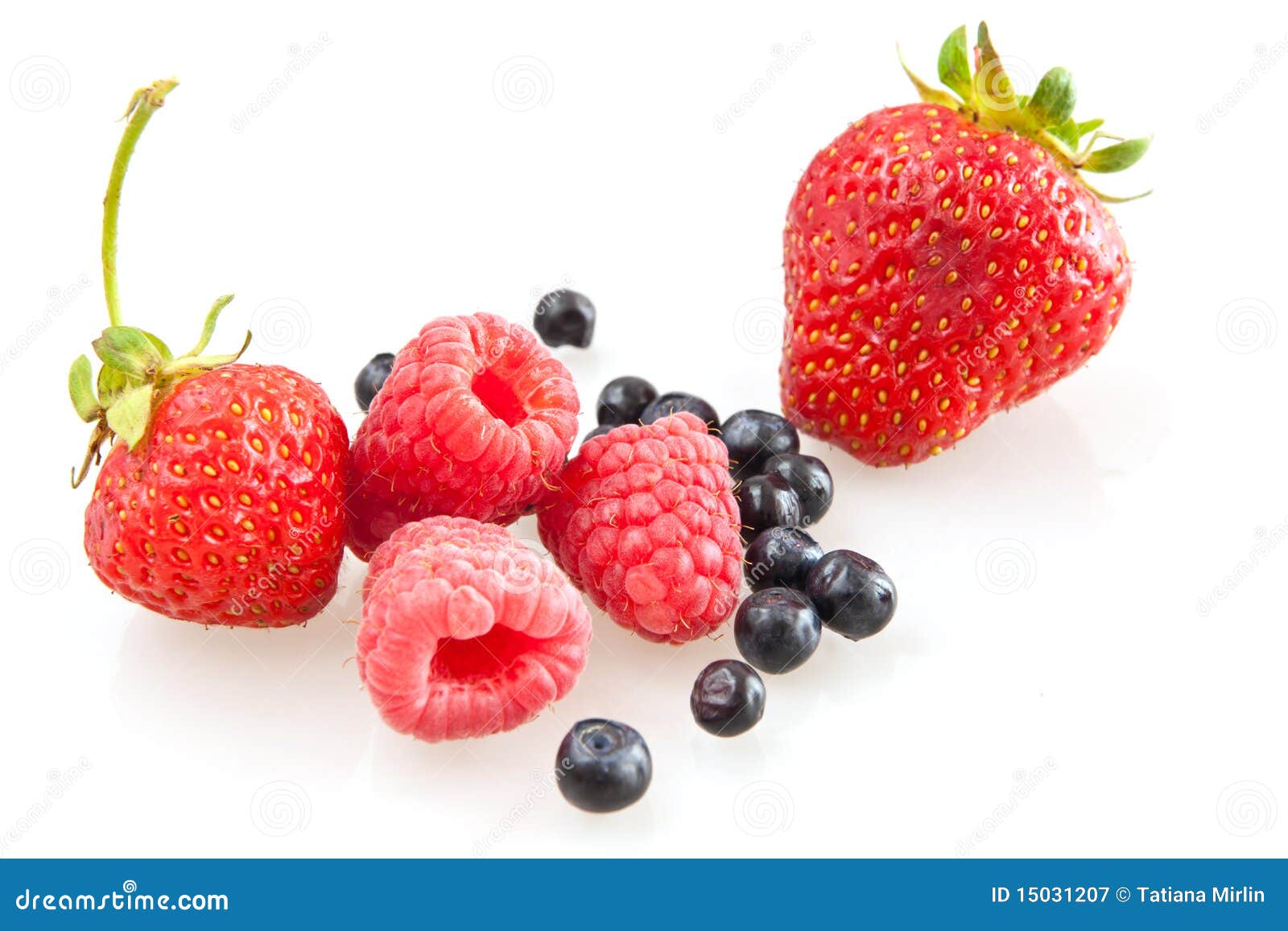 Raspberry, Strawberries and Blueberries Stock Image - Image of ...