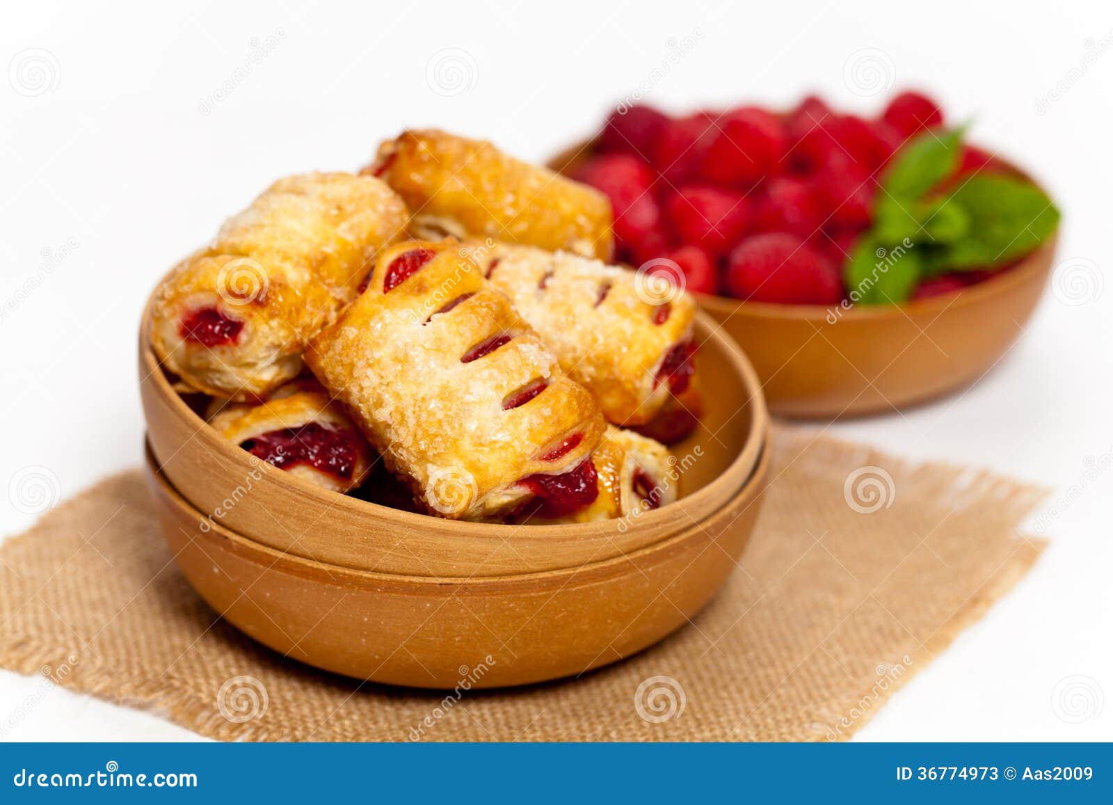 Raspberry Strudel Bites stock image. Image of cuisine - 36774973