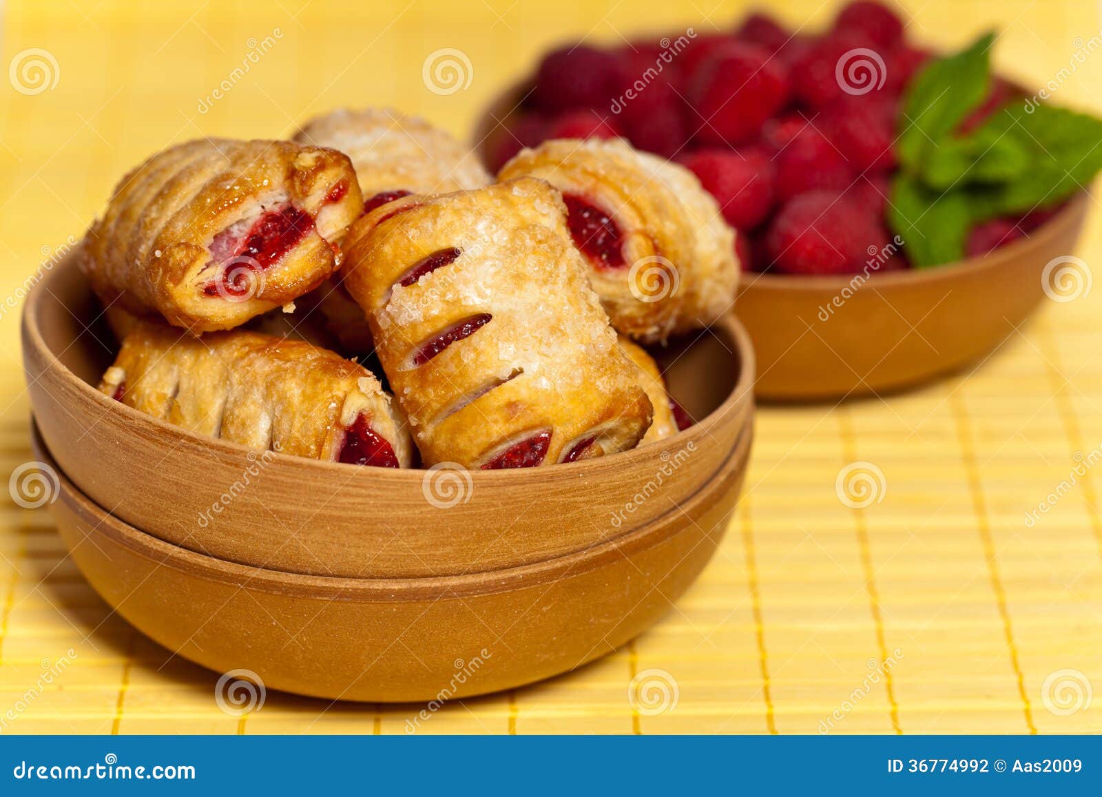 Raspberry Strudel Bites stock photo. Image of jelly, strudel - 36774992