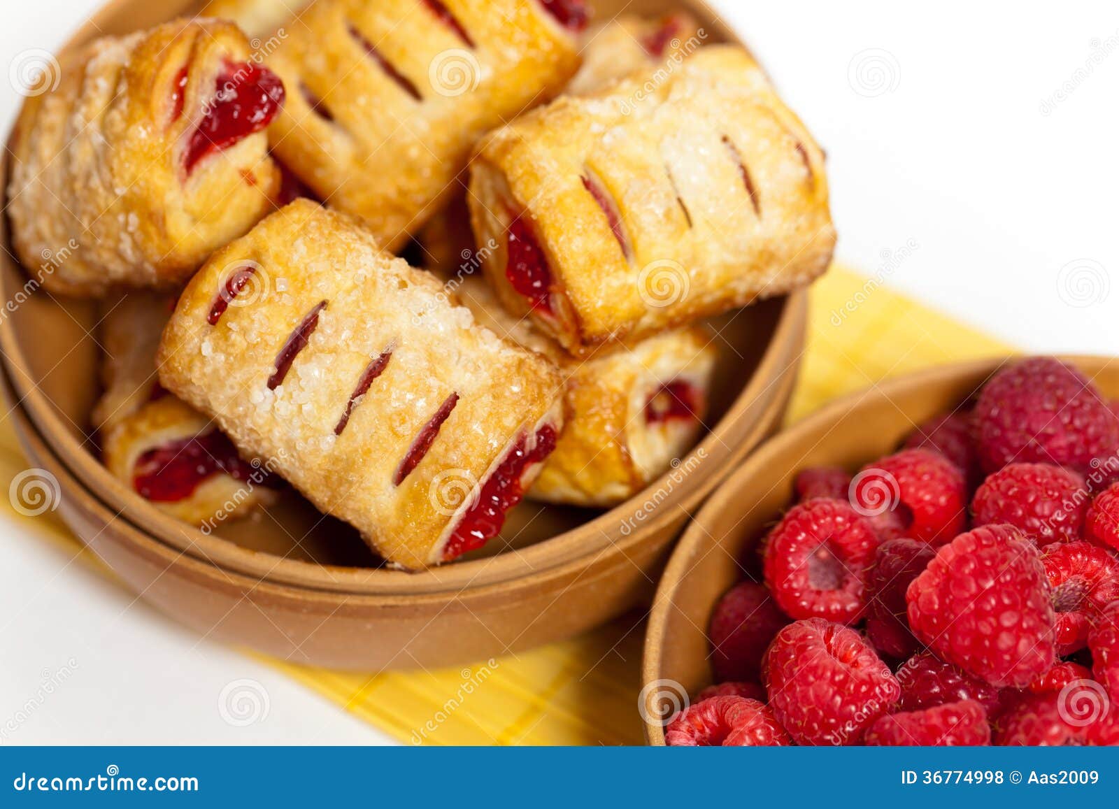 Raspberry Strudel Bites stock photo. Image of sweet, pastry - 36774998