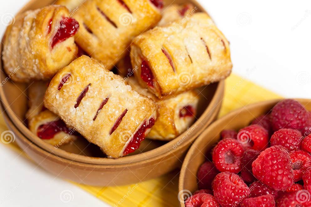 Raspberry Strudel Bites stock photo. Image of sweet, pastry - 36774998