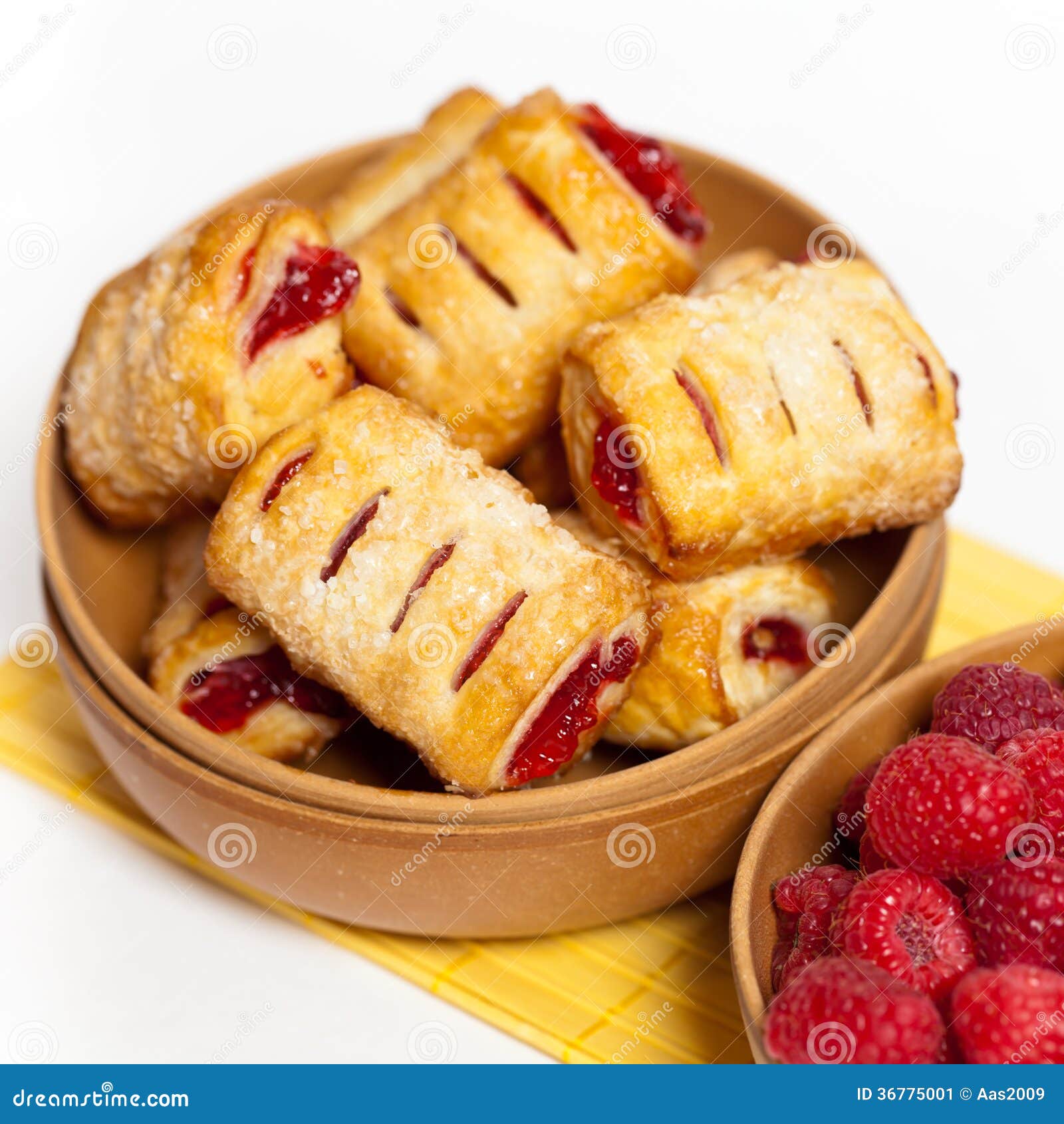 Raspberry Strudel Bites stock image. Image of baked, snack - 36775001