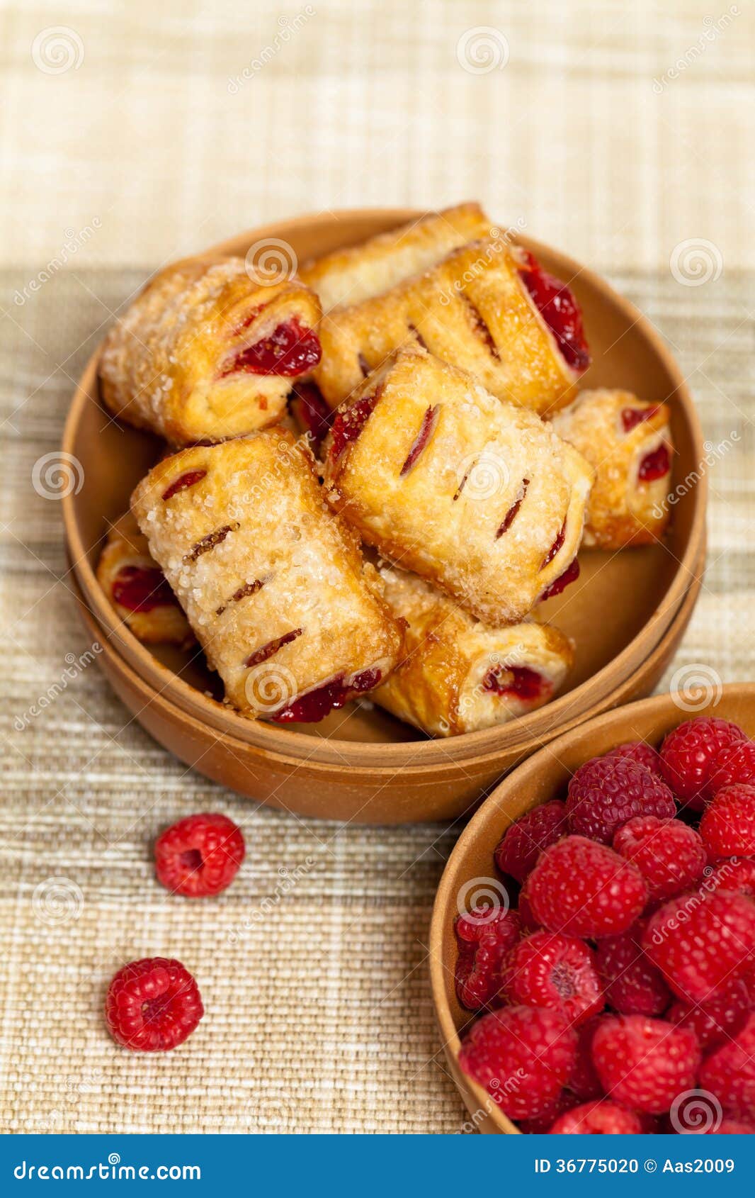 Raspberry Strudel Bites stock photo. Image of vanilla - 36775020