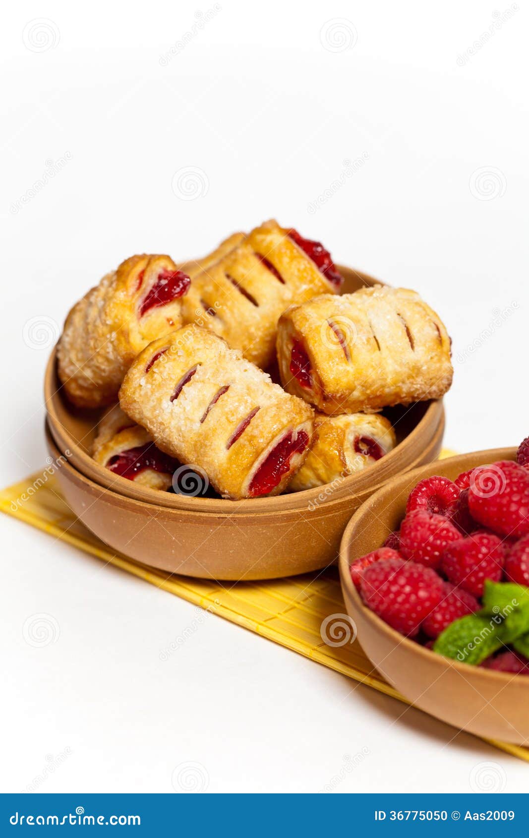 Raspberry Strudel Bites stock photo. Image of crust, fresh - 36775050