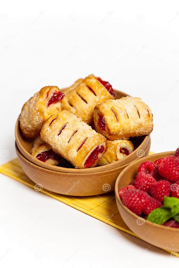 Raspberry Strudel Bites stock photo. Image of crust, fresh - 36775050