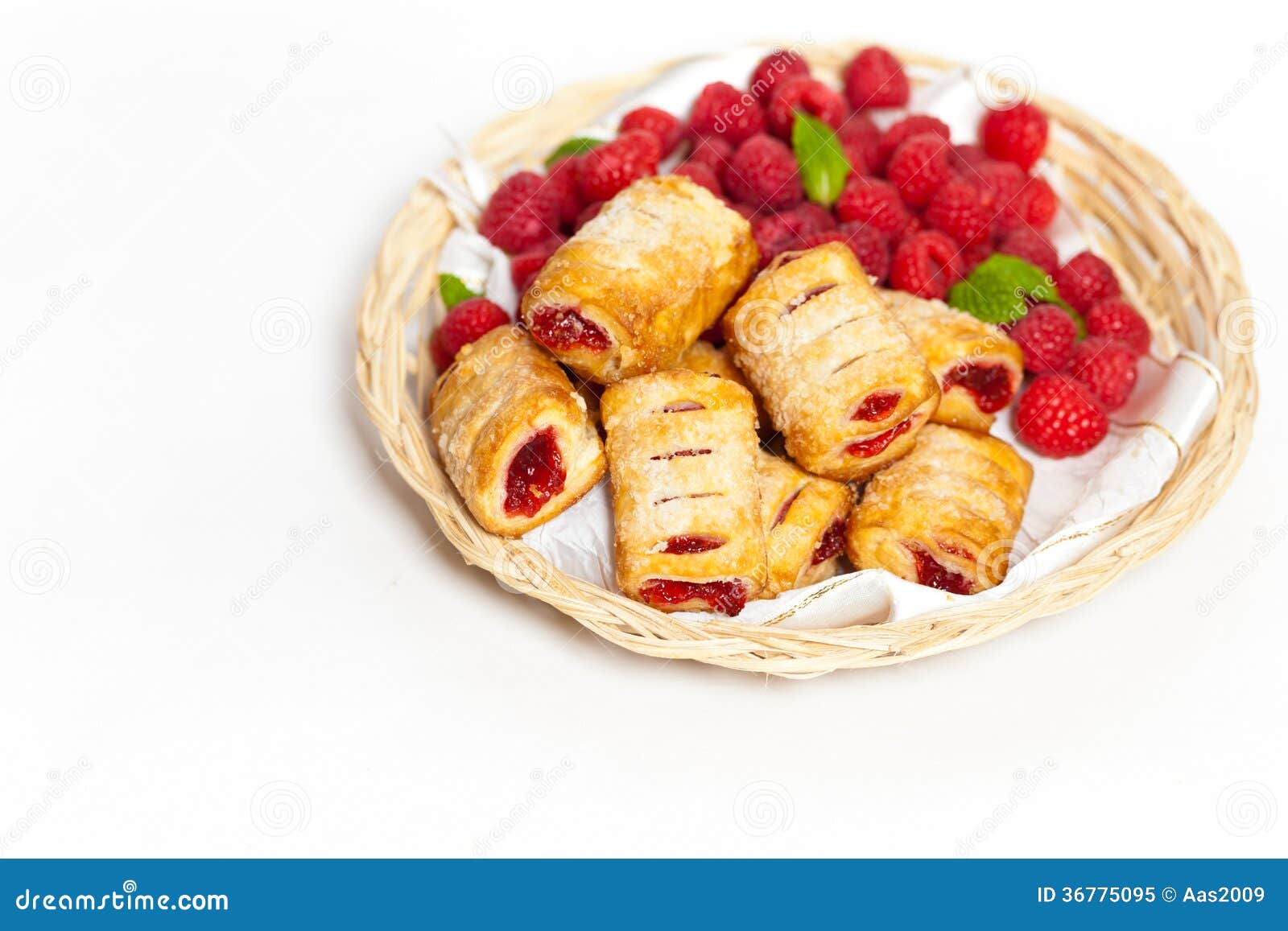 Raspberry Strudel Bites stock image. Image of filling - 36775095