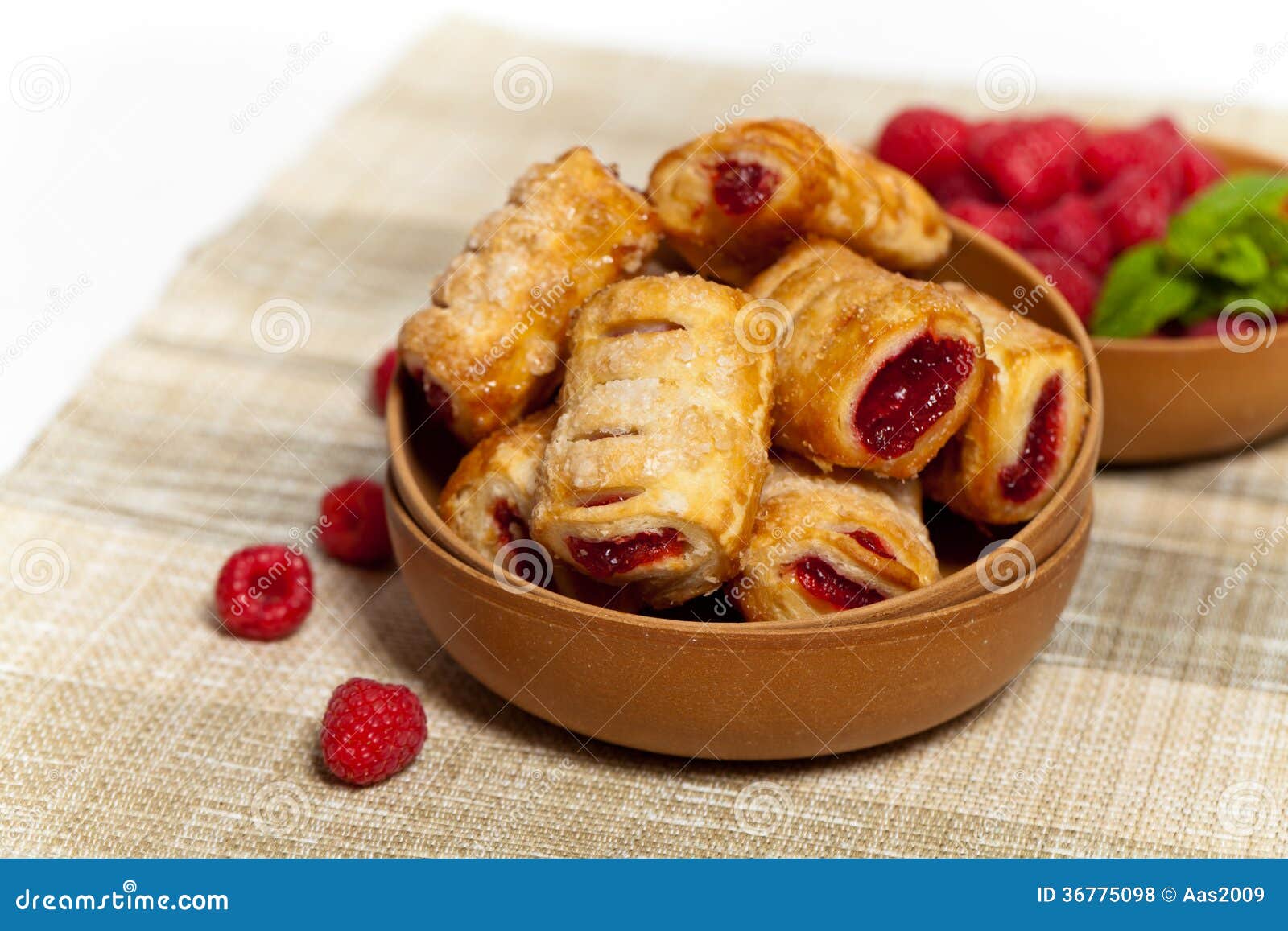 Raspberry Strudel Bites stock photo. Image of jelly, breakfast - 36775098