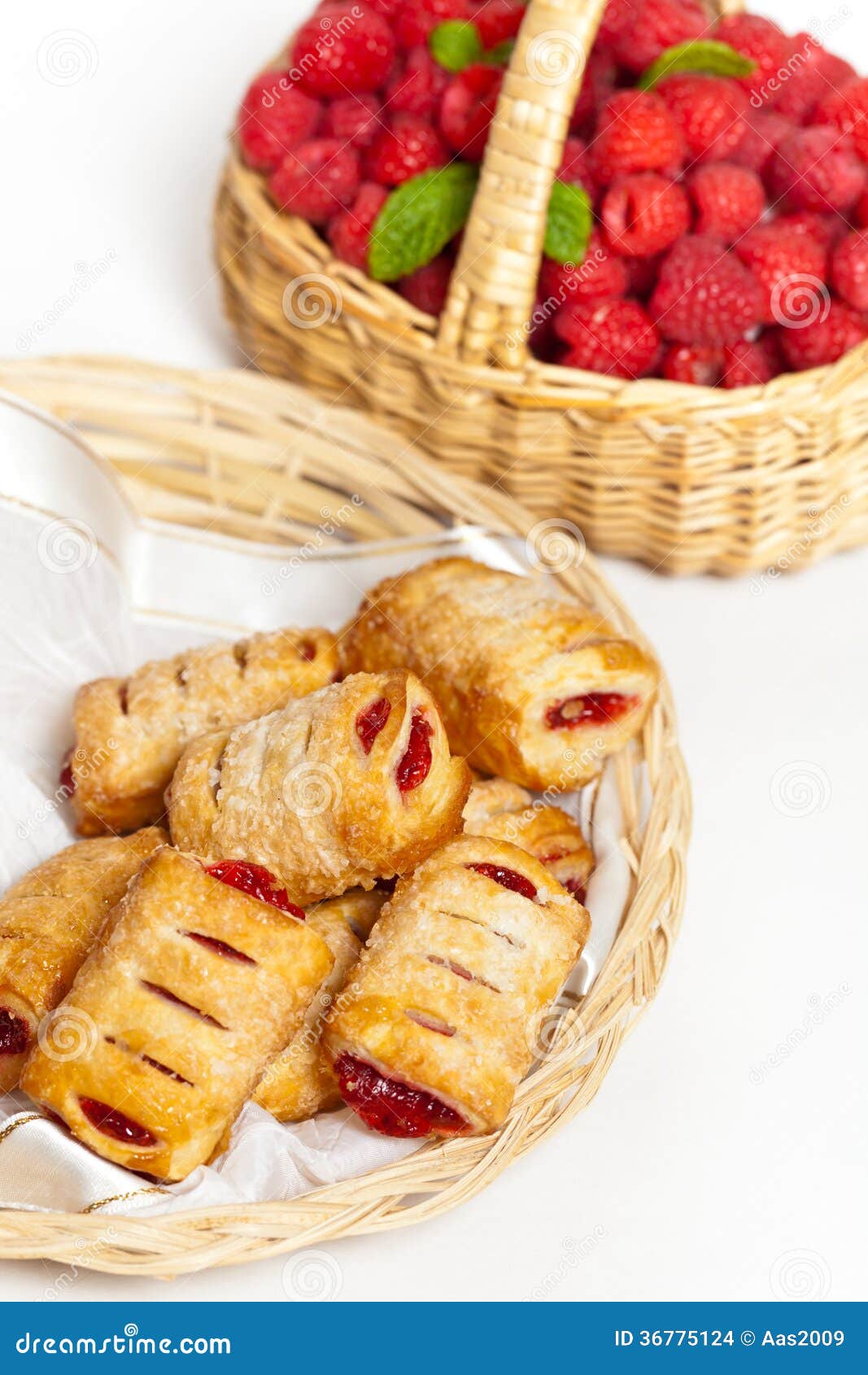 Raspberry Strudel Bites stock photo. Image of raspberry - 36775124