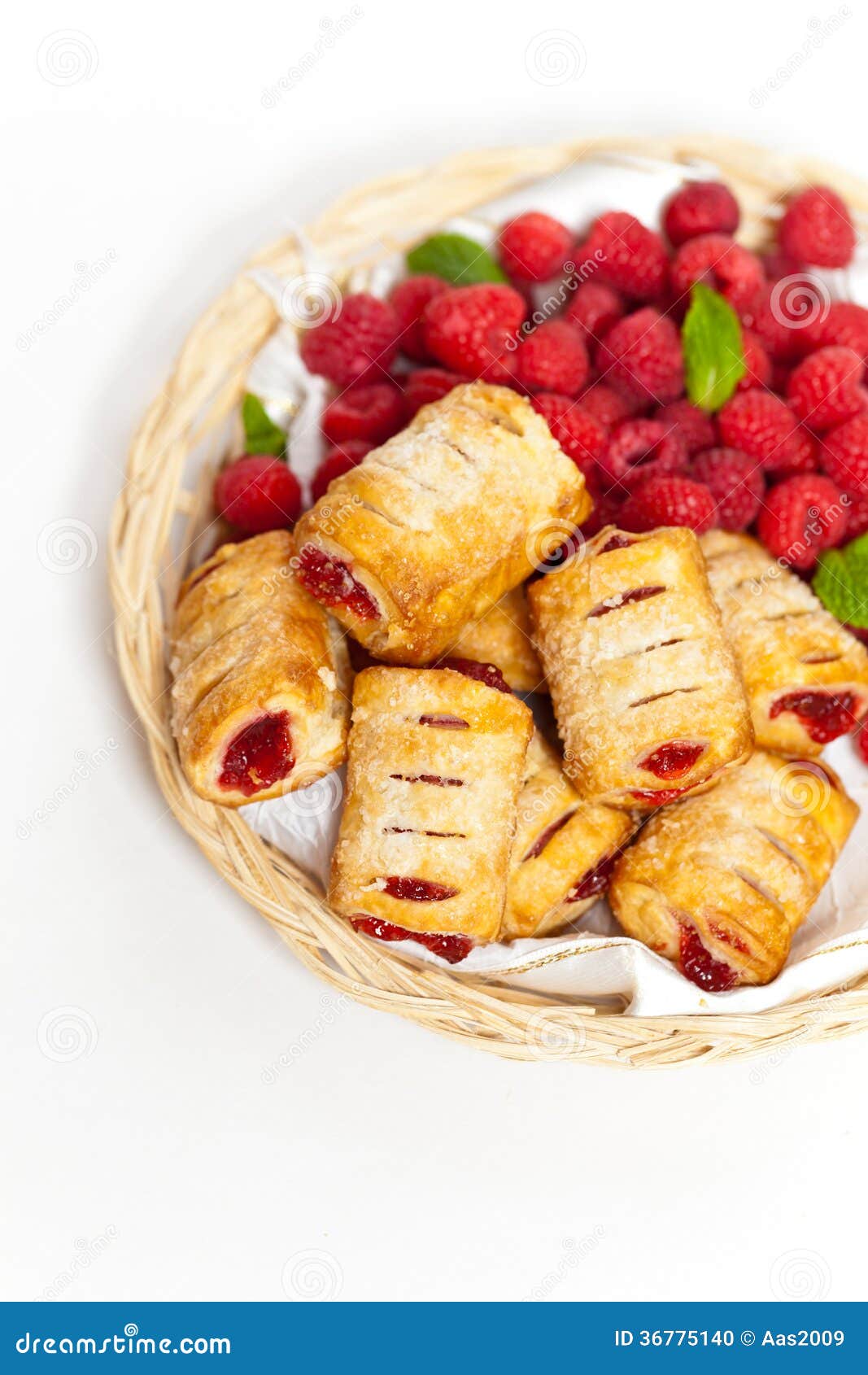 Raspberry Strudel Bites stock photo. Image of strudel - 36775140