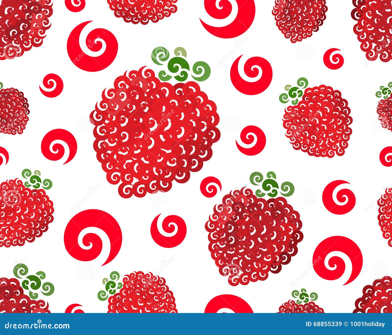Raspberry swirl seamless stock vector. Illustration of backdrop - 68855339