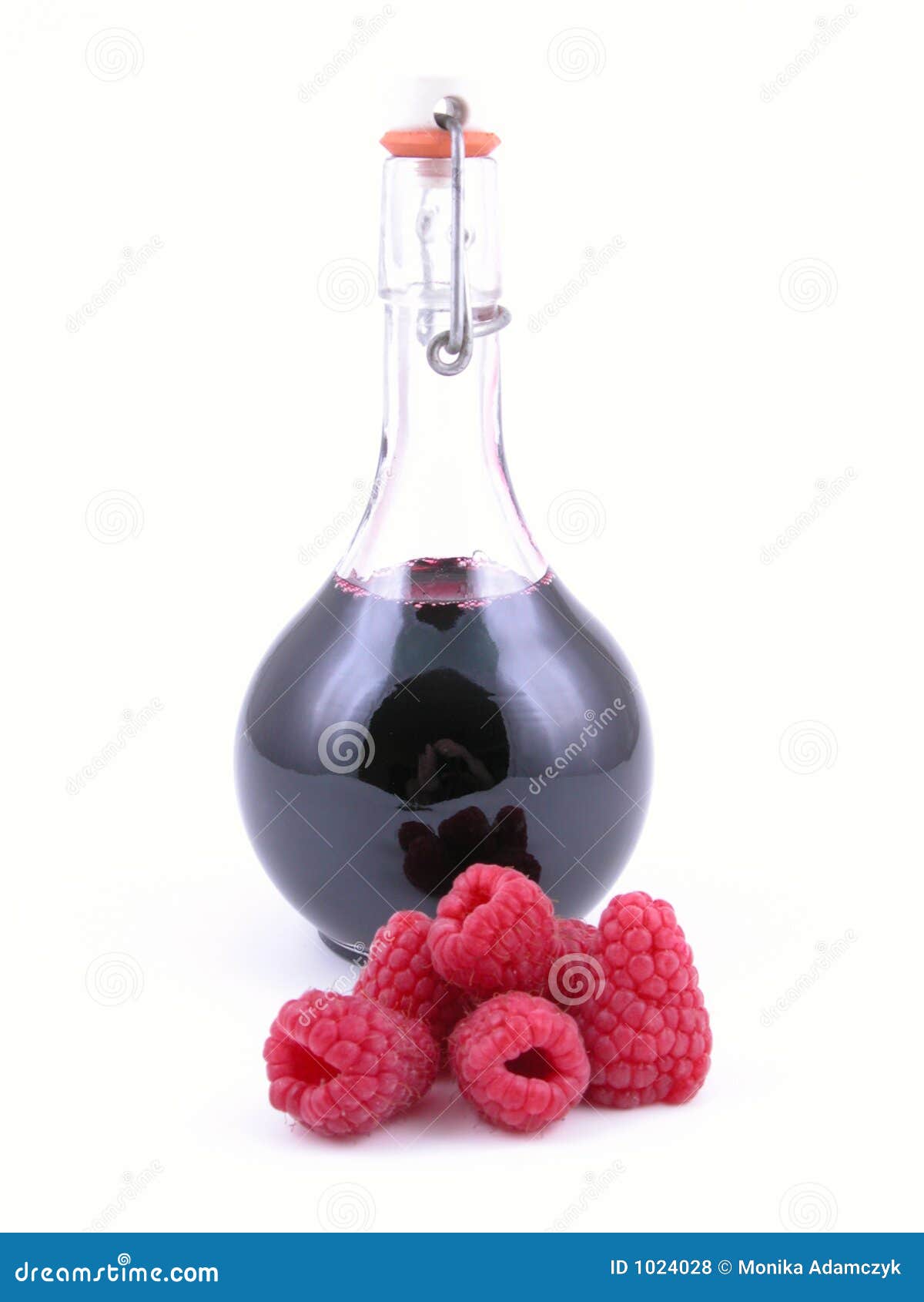 Raspberry syrup stock photo. Image of fruity, isolated - 1024028