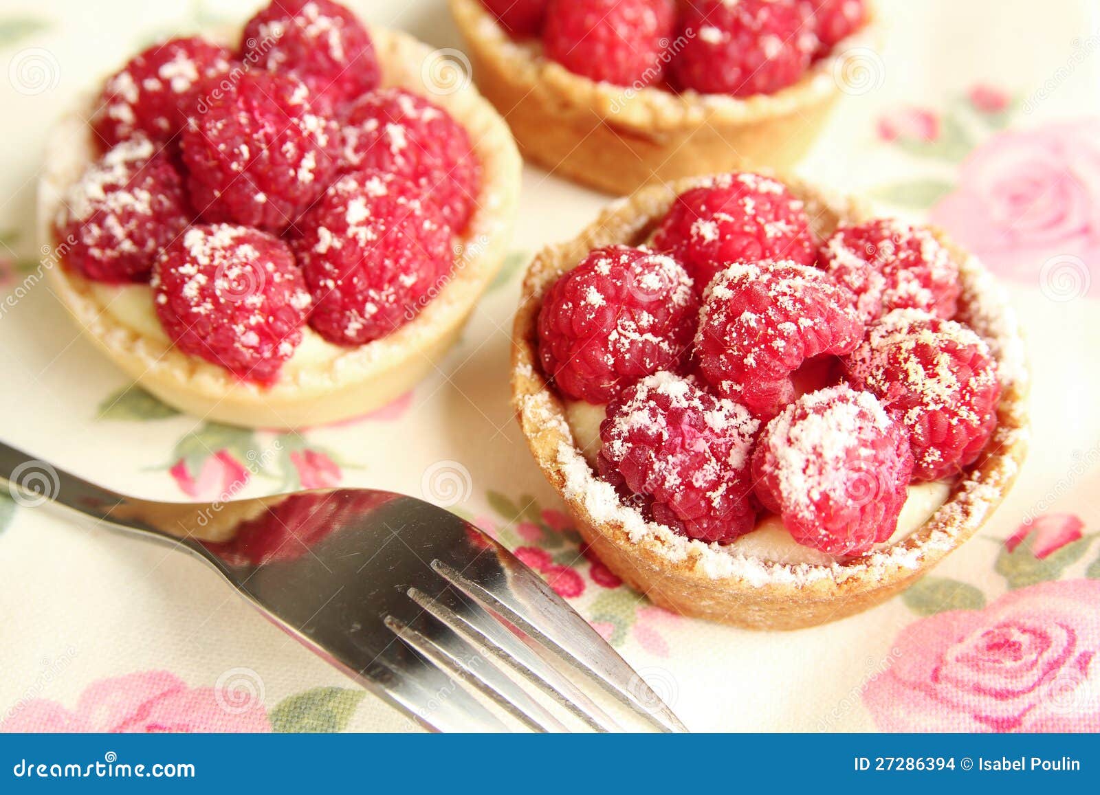 Raspberry tarts stock photo. Image of pastry, baked, appetizer - 27286394