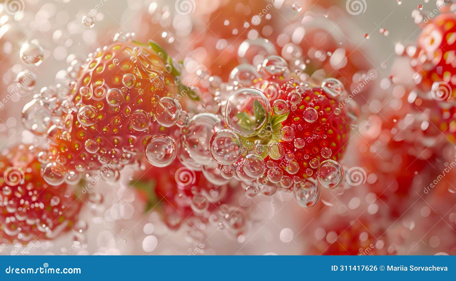 Raspberry Temptation with Water Droplets. Background. Generated by AI ...