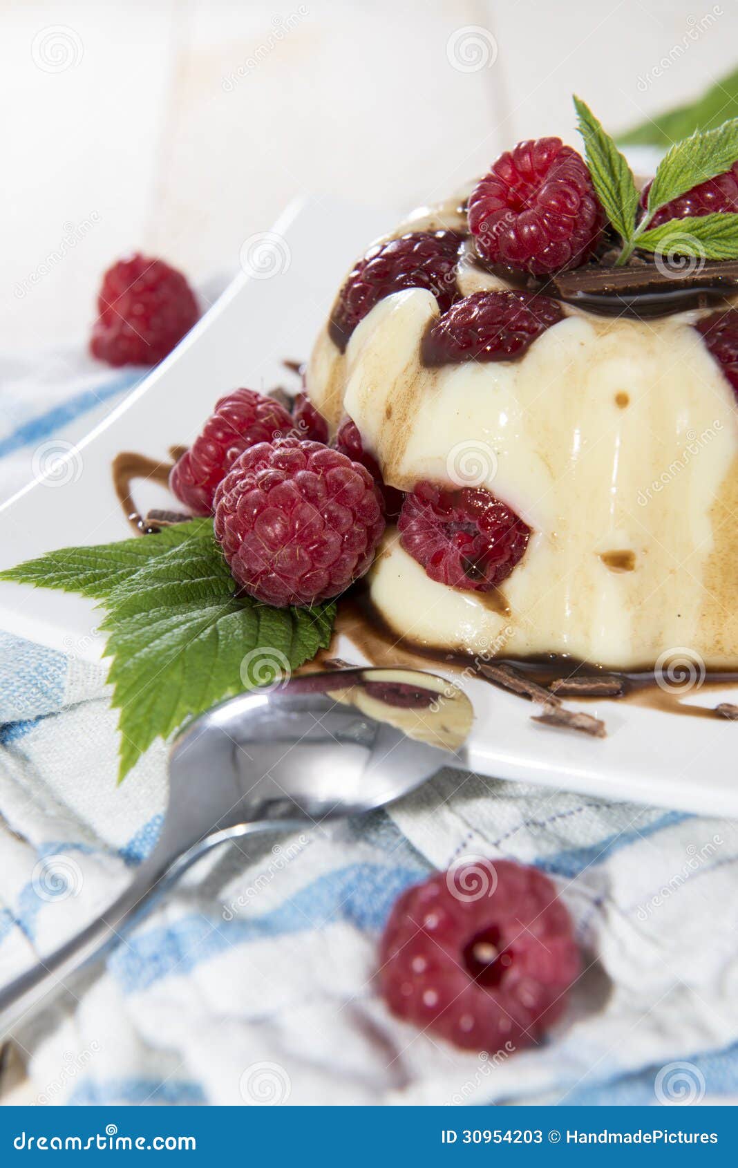 Raspberry Vanilla Pudding stock image. Image of dairy - 30954203