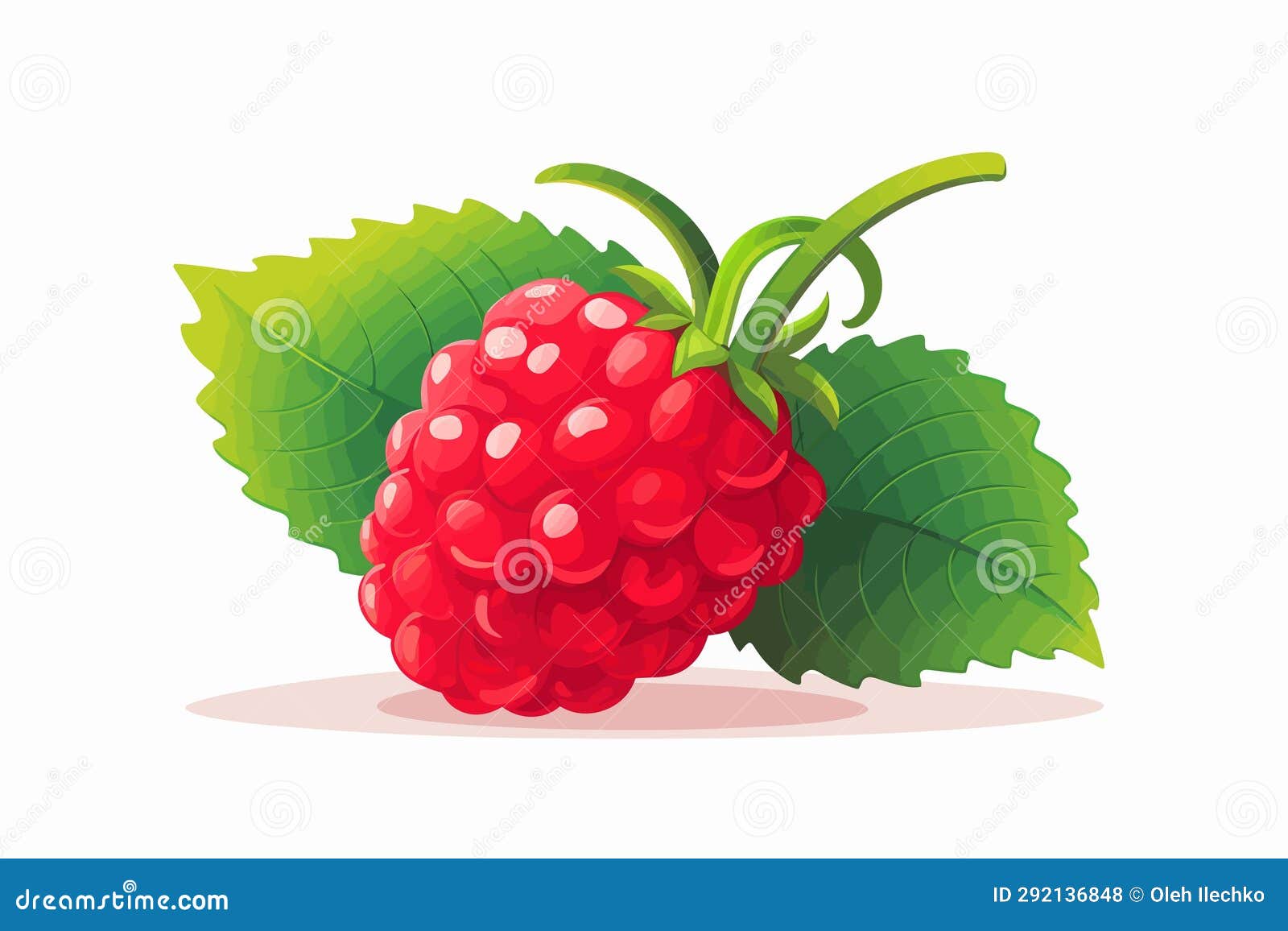 Minimalistic Raspberry Design On Light Yellow Background Stock Photo ...