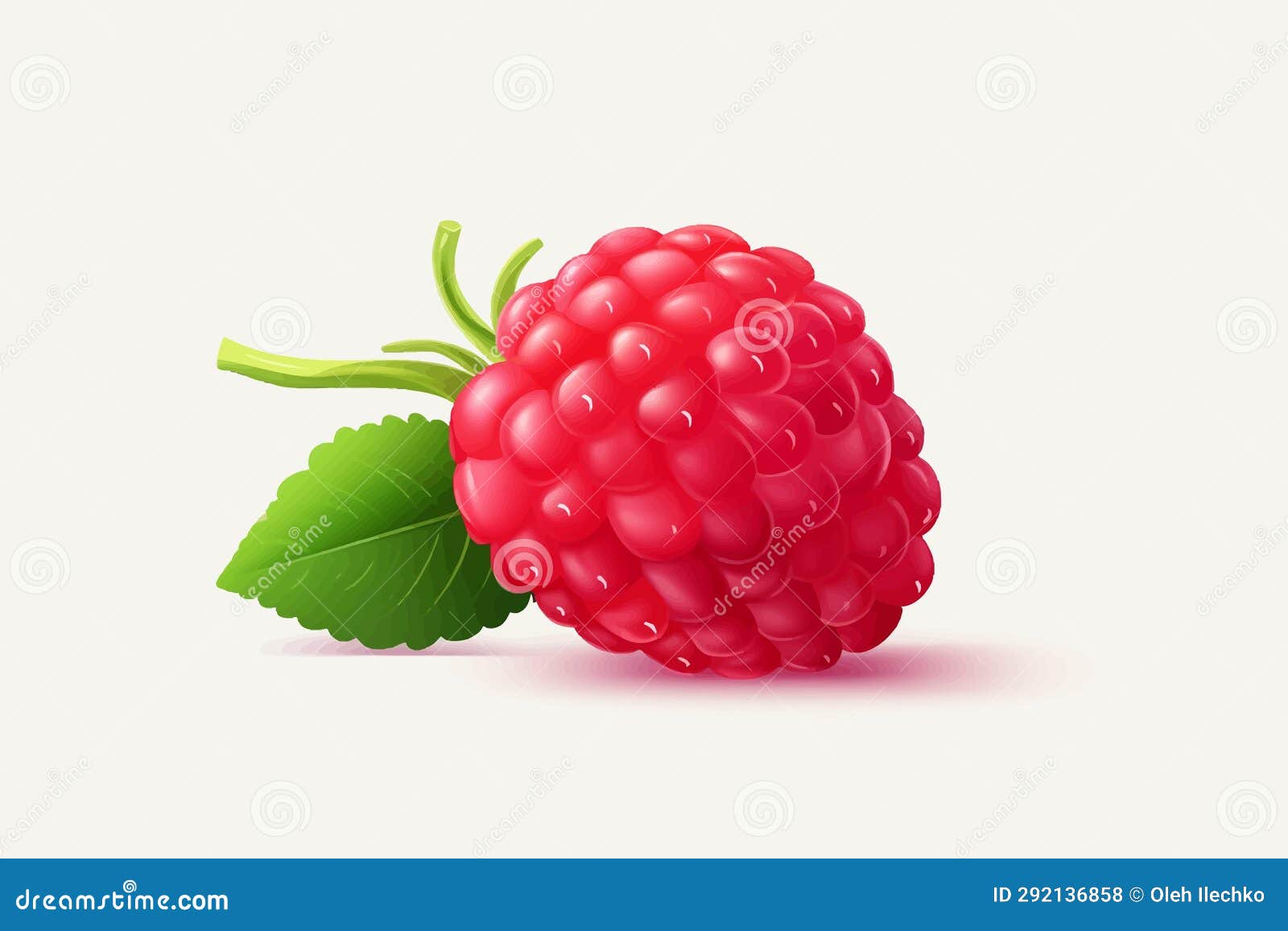 Minimalistic Raspberry Design On Light Yellow Background Stock Photo ...