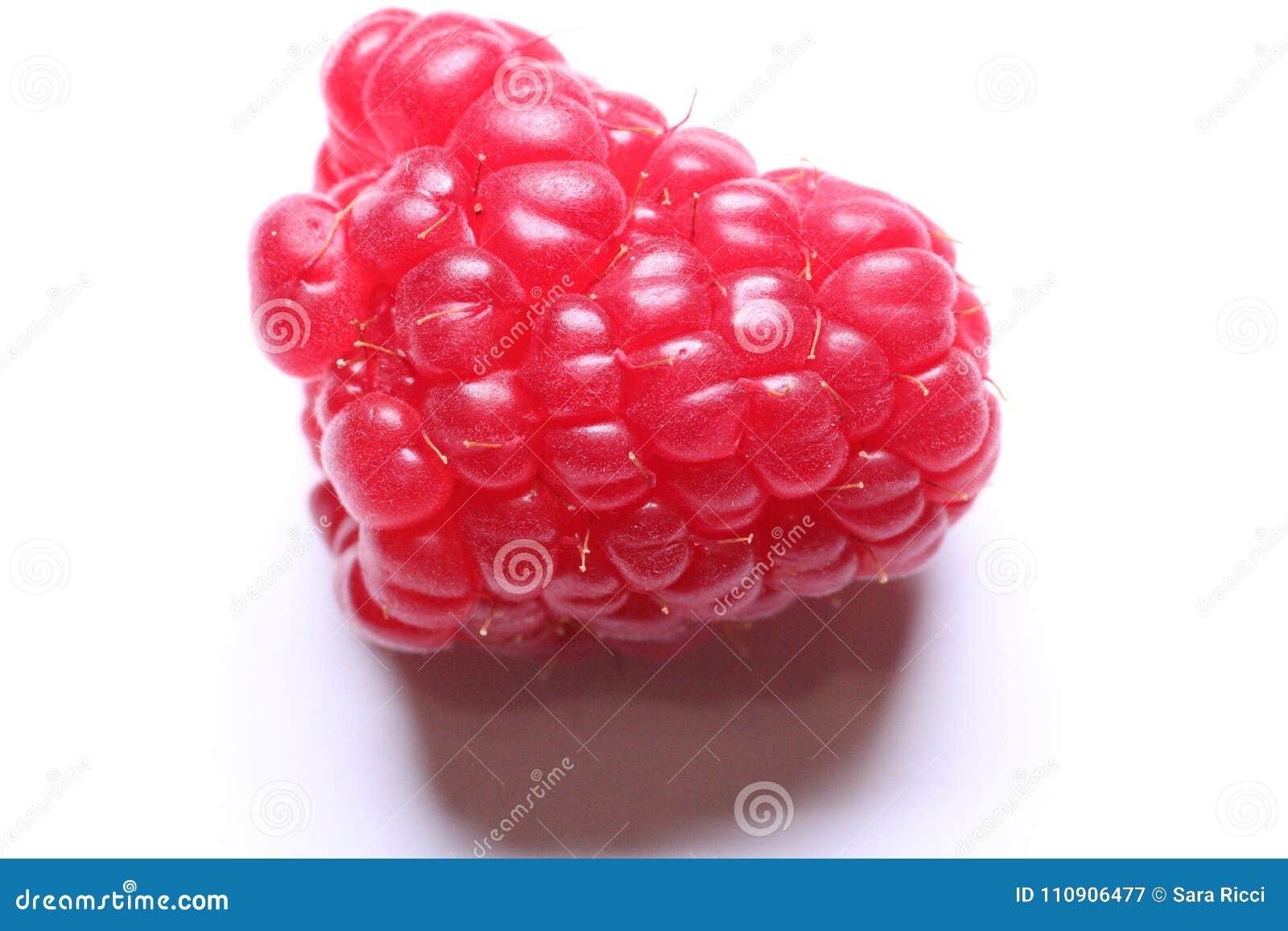 Raspberry stock image. Image of white, fruit, food, raspberry - 110906477