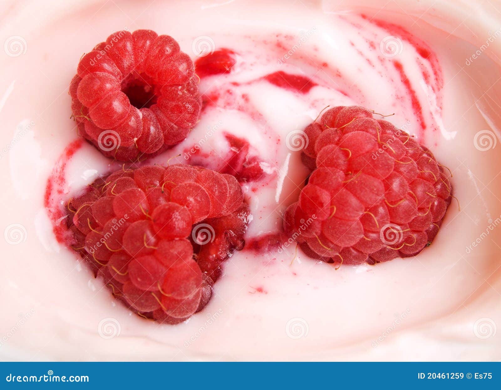 Raspberry yoghurt stock image. Image of yoghurt, fruits - 20461259