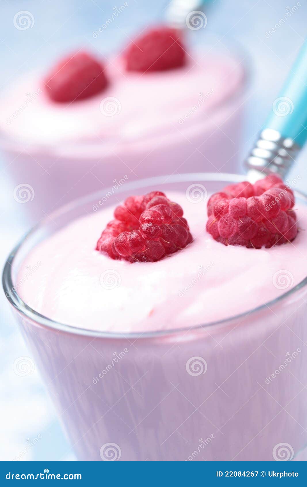 Raspberry yogurt stock image. Image of prepared, yogurt - 22084267