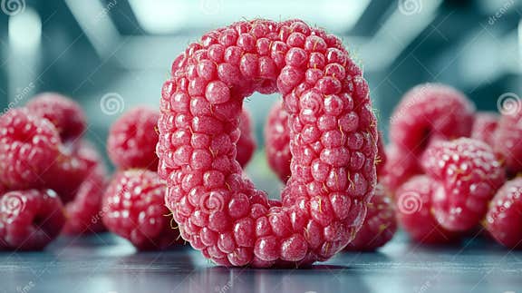 Raspberry Zero Shaped Unique Edible Art Stock Photo - Image of vivid ...