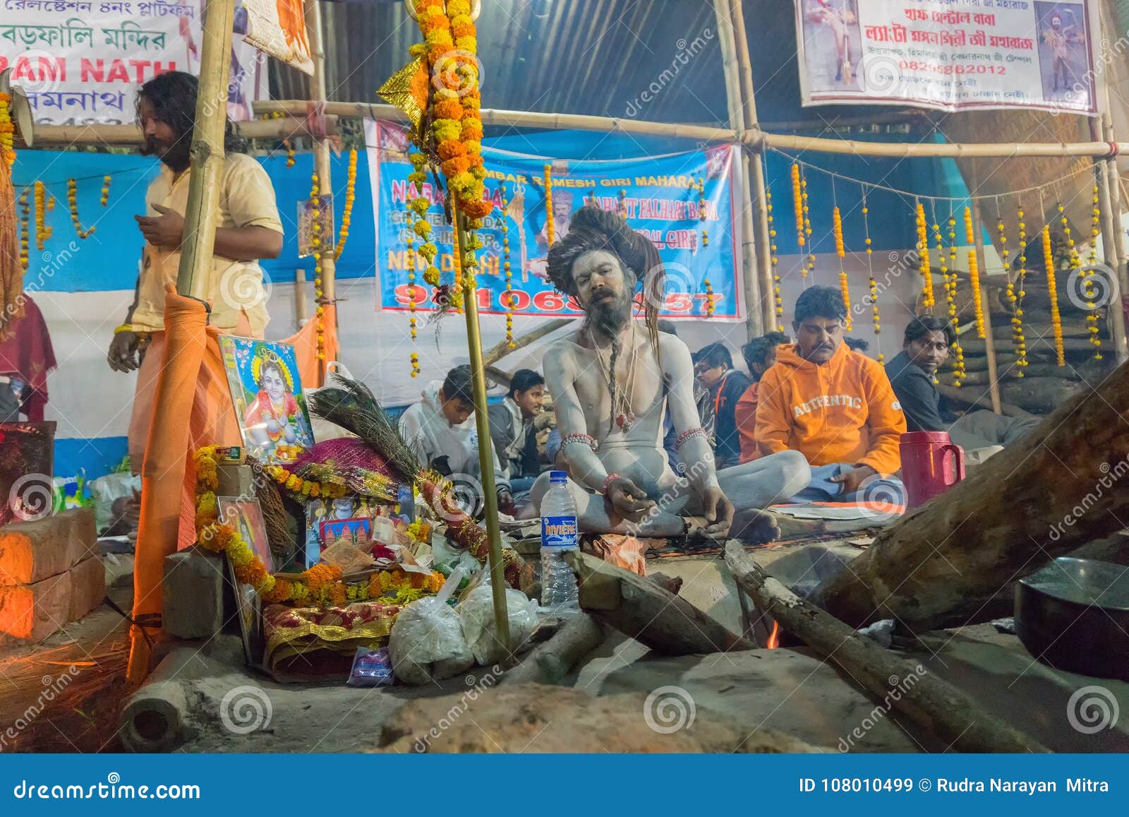 Rassemblement De Sadhus Indou Indien Image stock éditorial - Image du ...