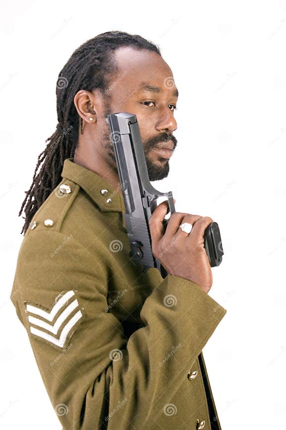 Rasta Army black man stock image. Image of forces, fire - 3992605