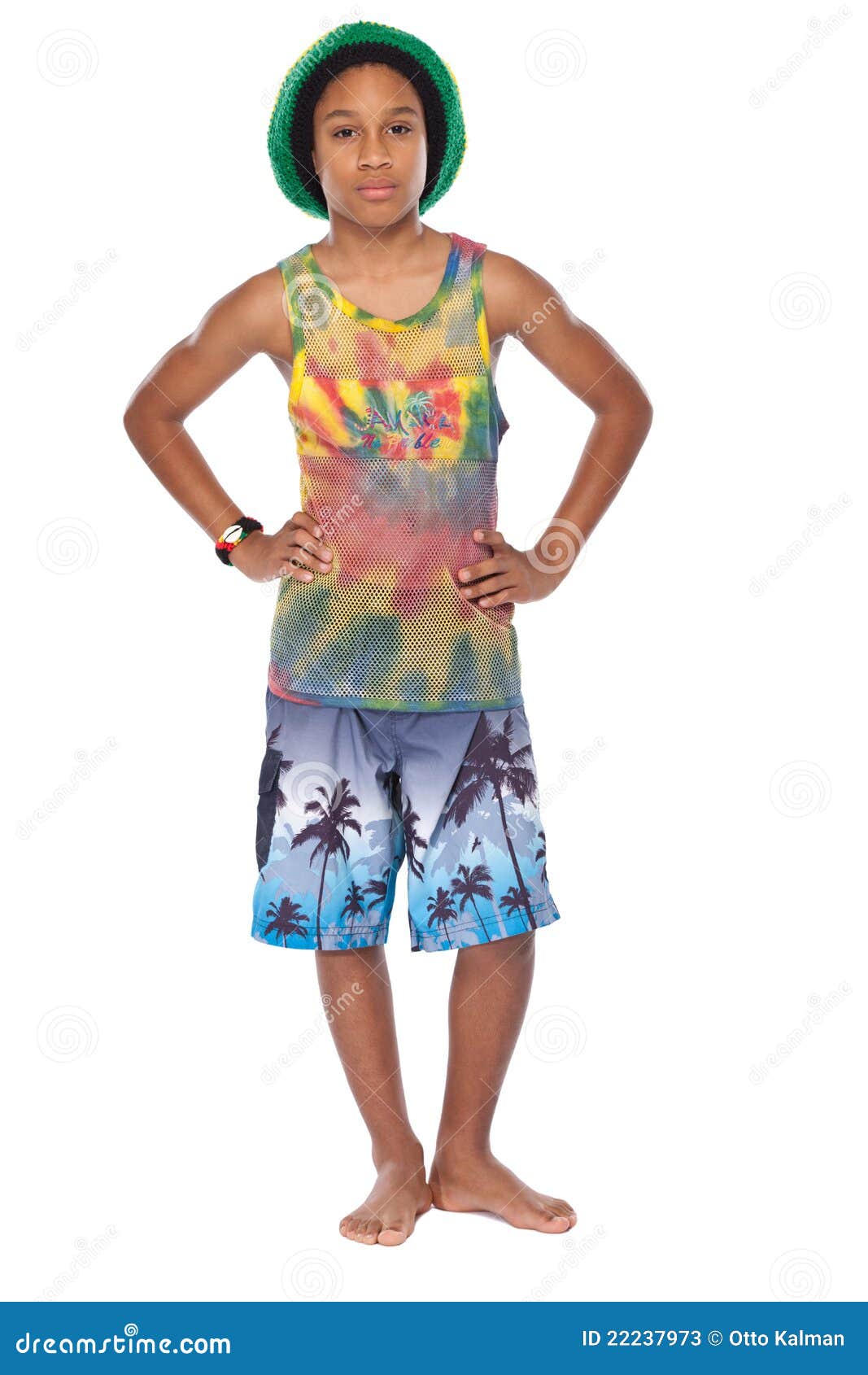 Rasta Boy Standing in Studio Stock Image - Image of people, happiness ...