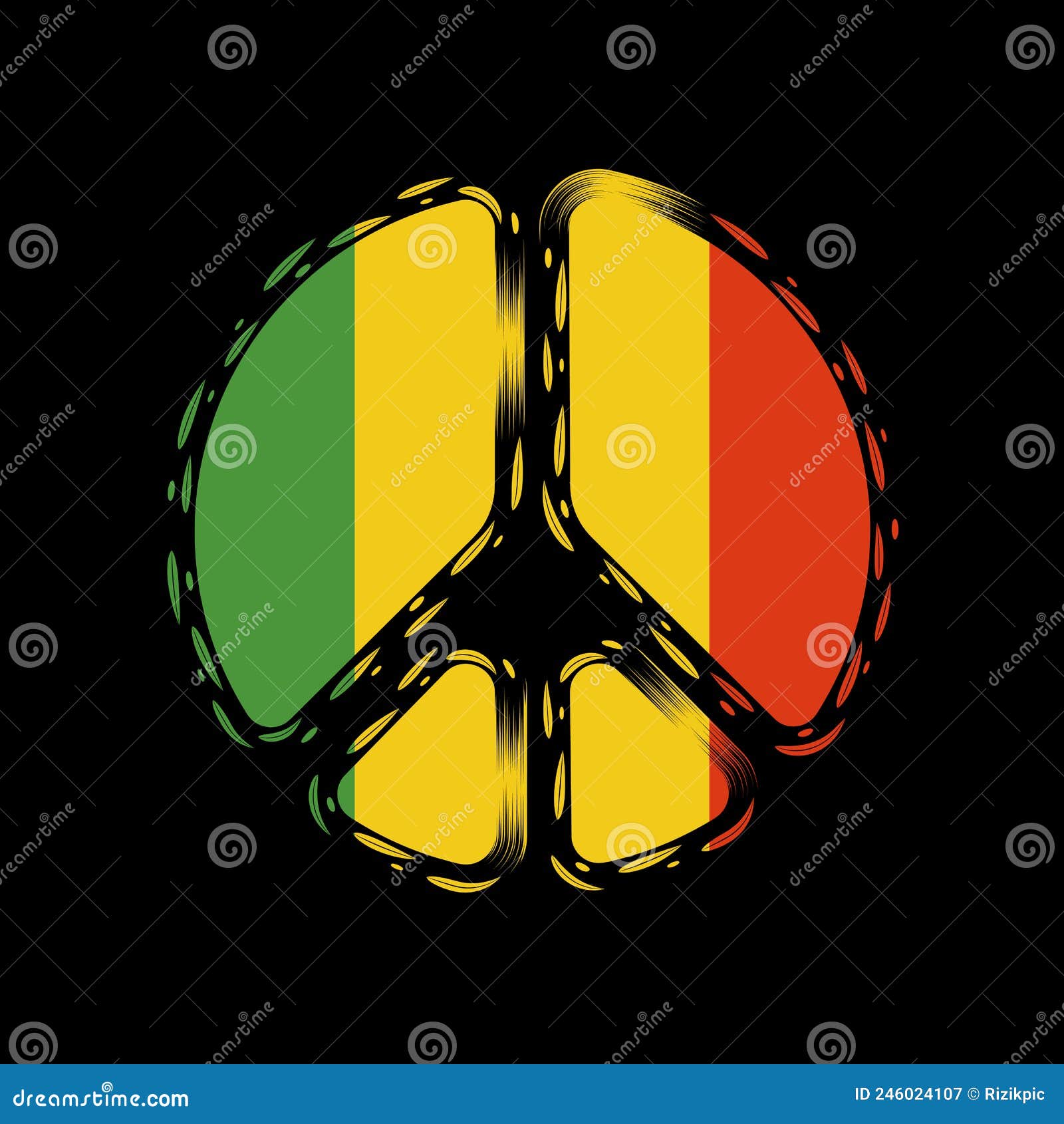Rasta Peace, Hand Gesture Icons Set Royalty-Free Stock Image ...