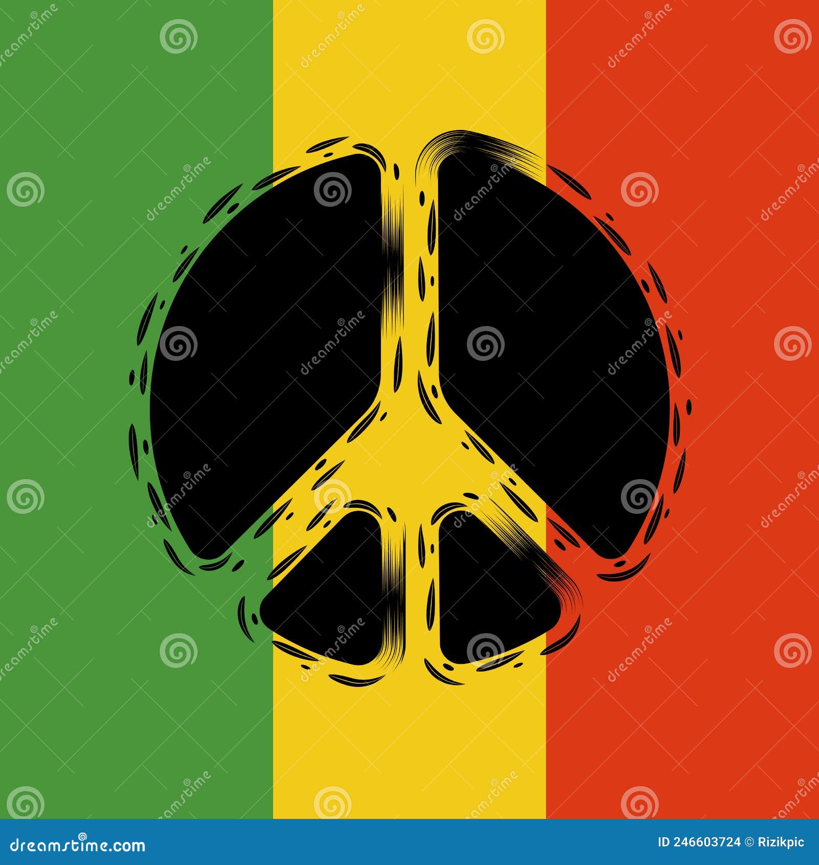 Rasta Peace, Hand Gesture Icons Set Royalty-Free Stock Image ...