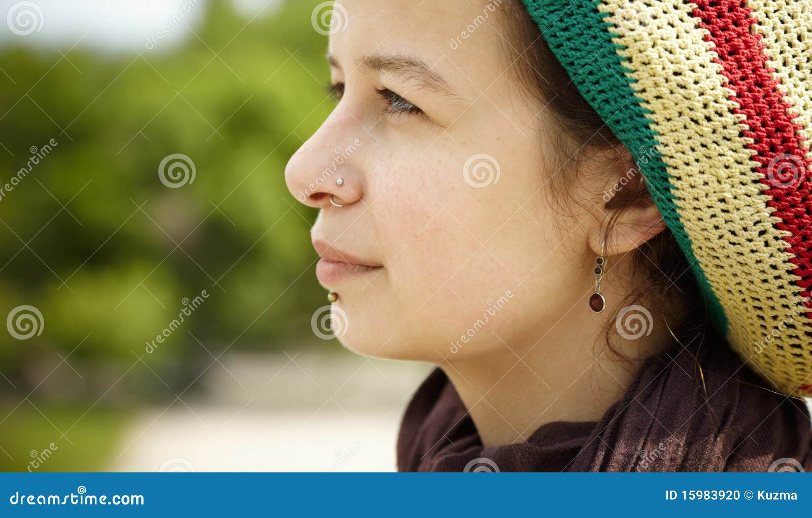 Rasta girl stock photo. Image of close, natural, hippie - 15983920
