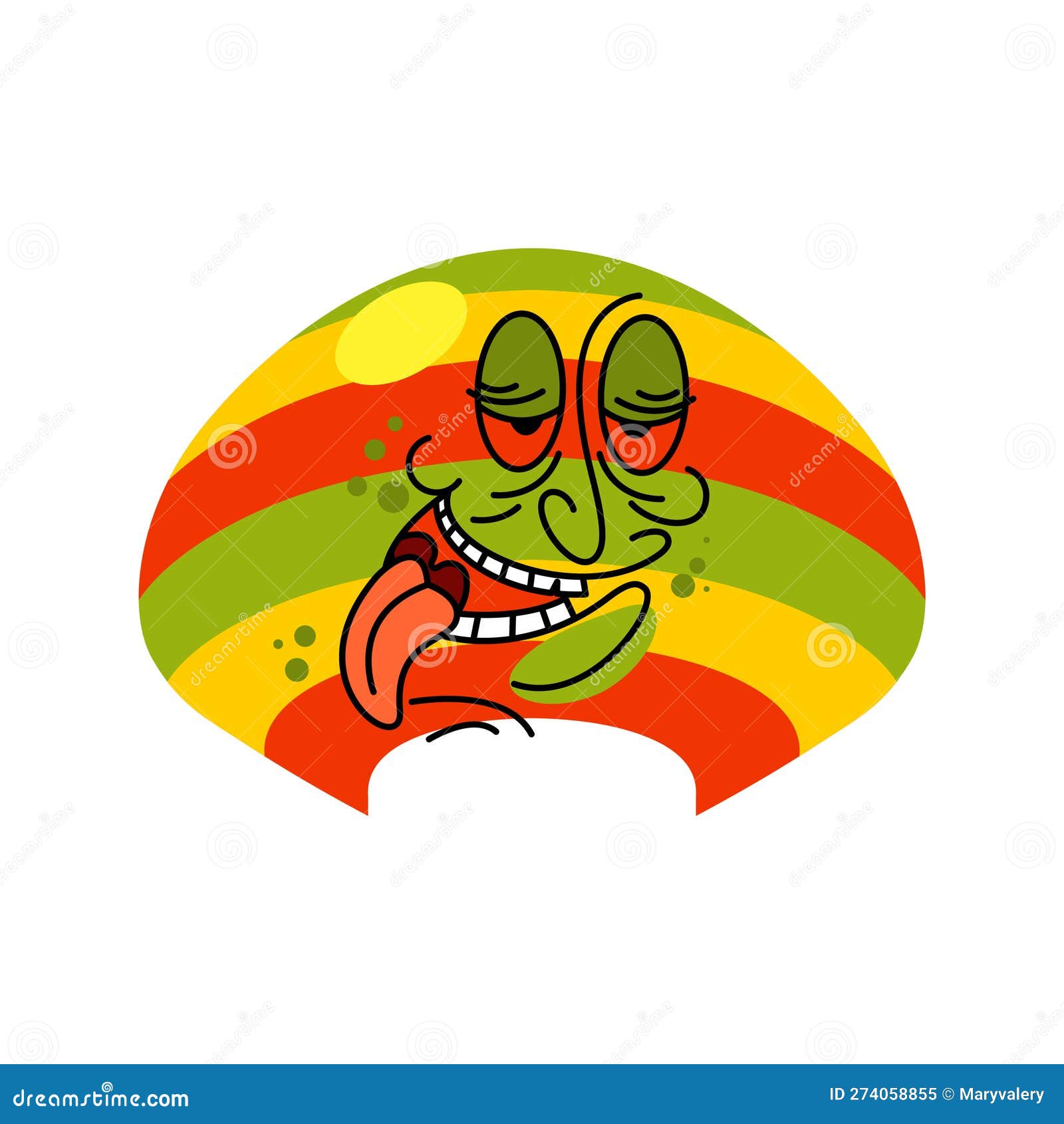 Cartoon Rastaman Face