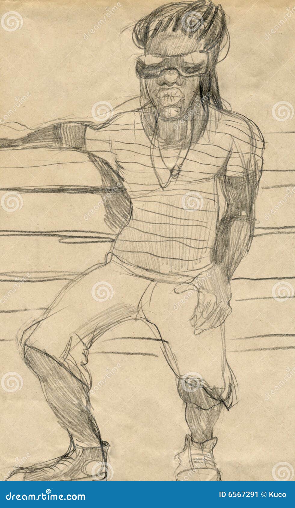 Rasta-man 1 stock illustration. Illustration of trade - 6567291