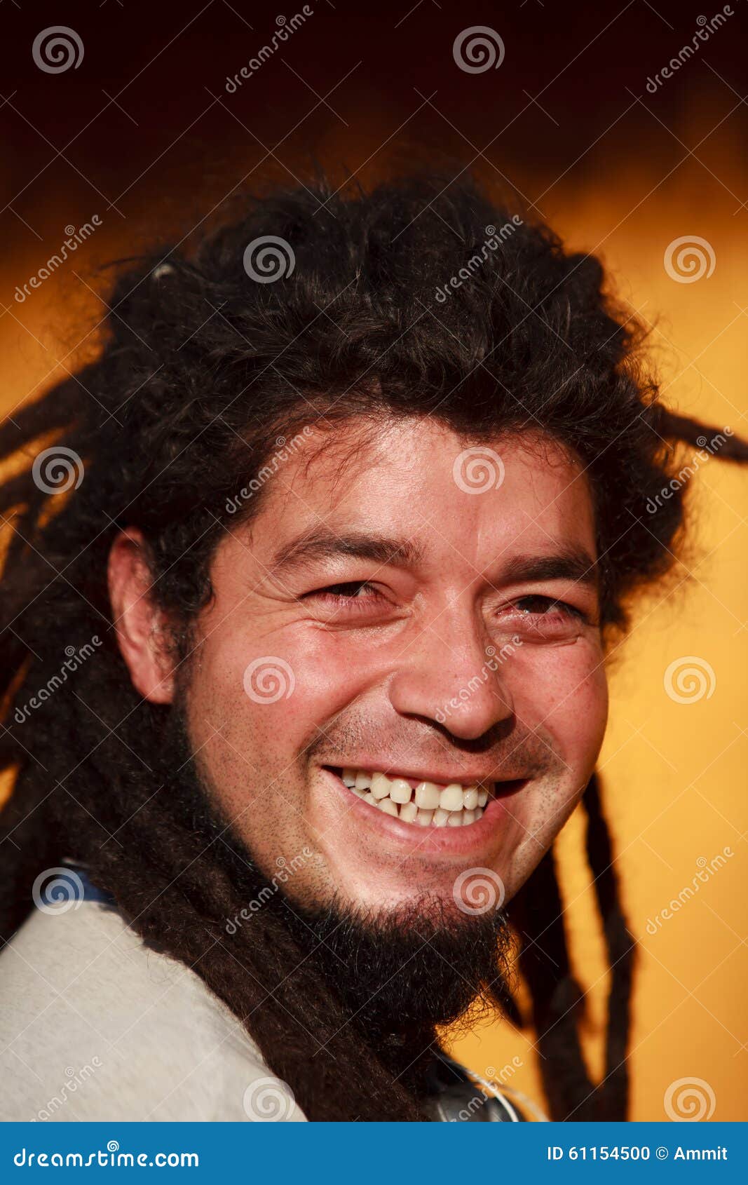 Rasta Man Smiling stock photo. Image of rasta, ecuador - 61154500