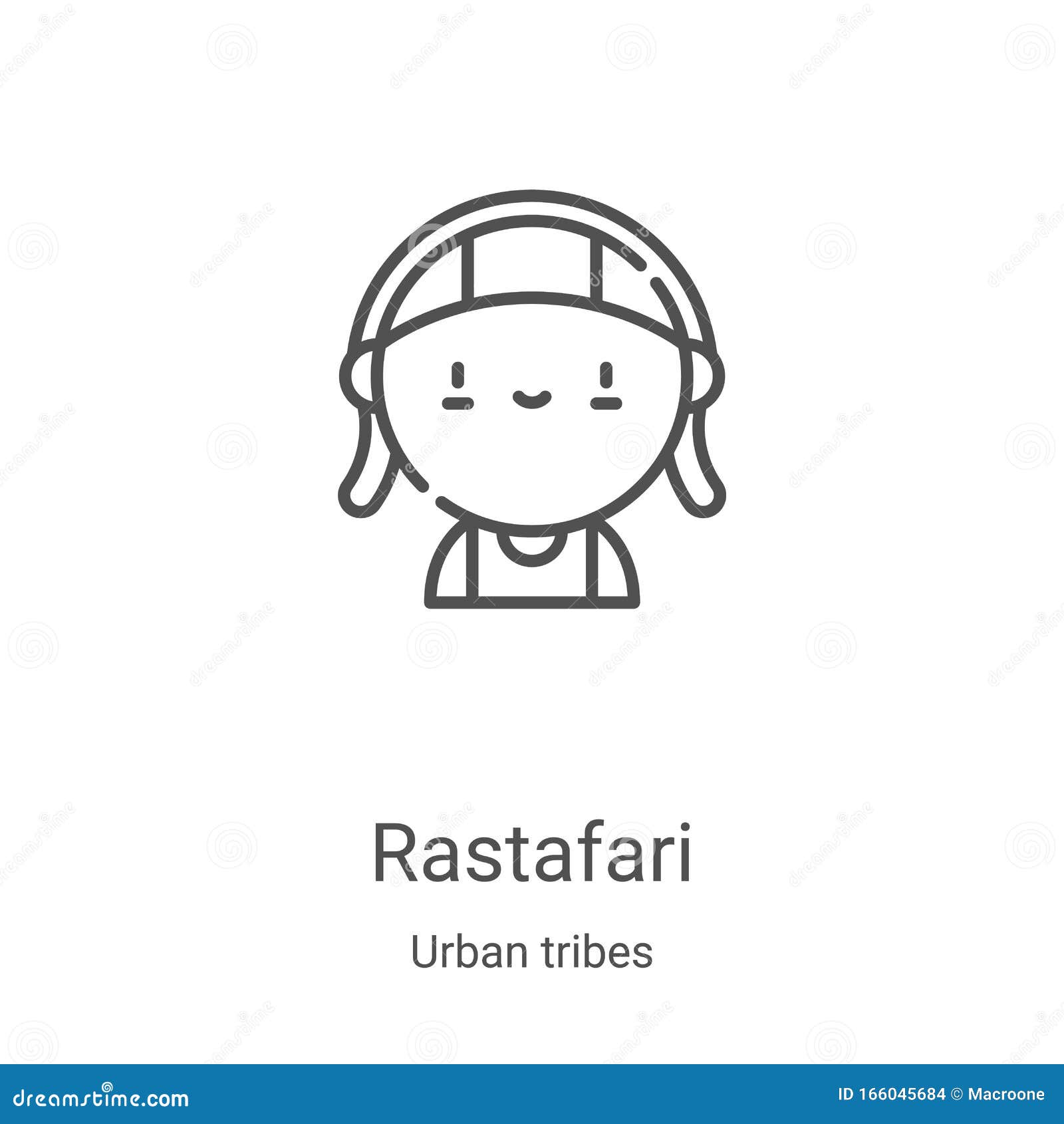 Rastafari Icon Vector From Urban Tribes Collection. Thin Line Rastafari ...