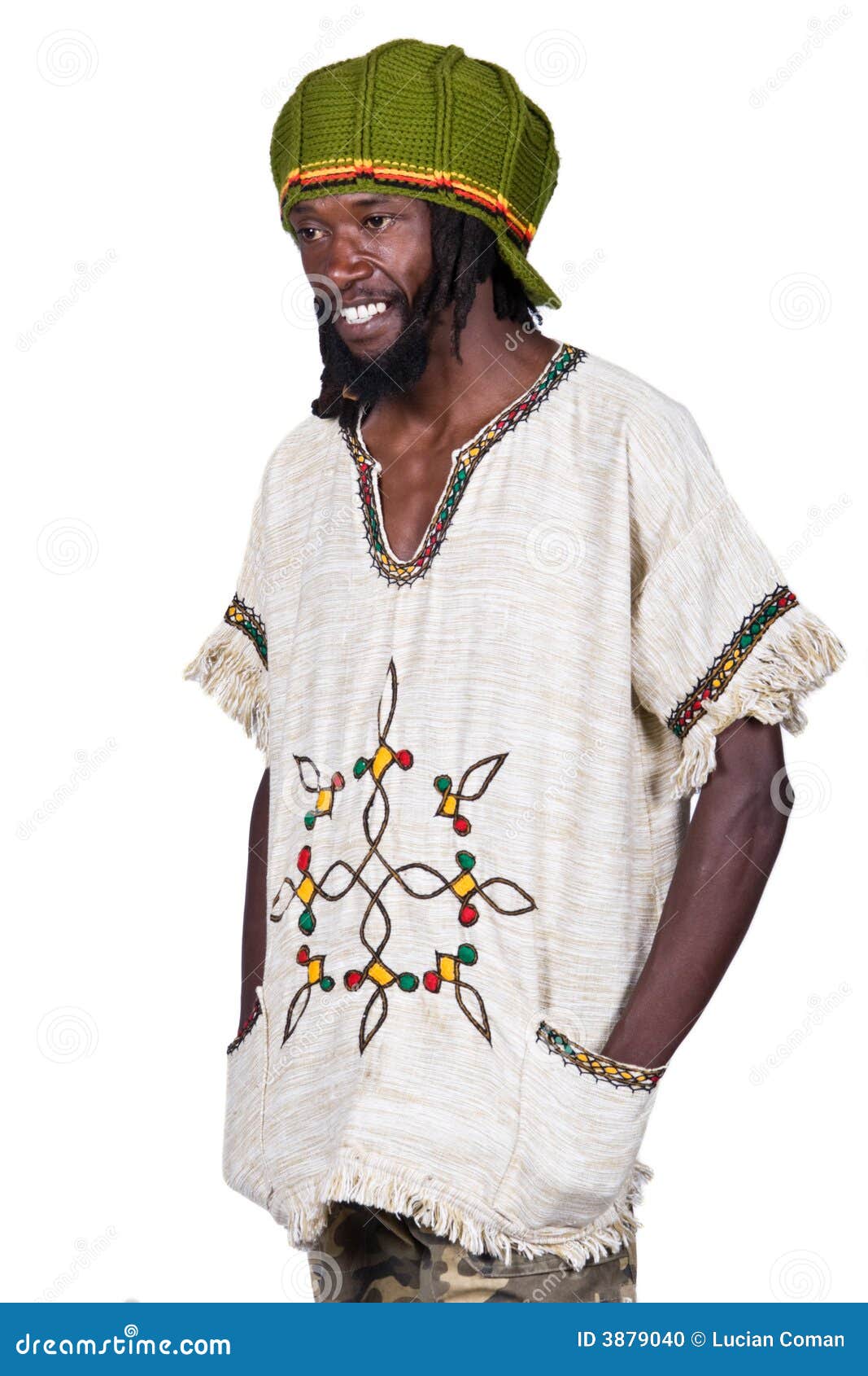 Rastafarian stock photo. Image of beard, colorful, human - 3879040