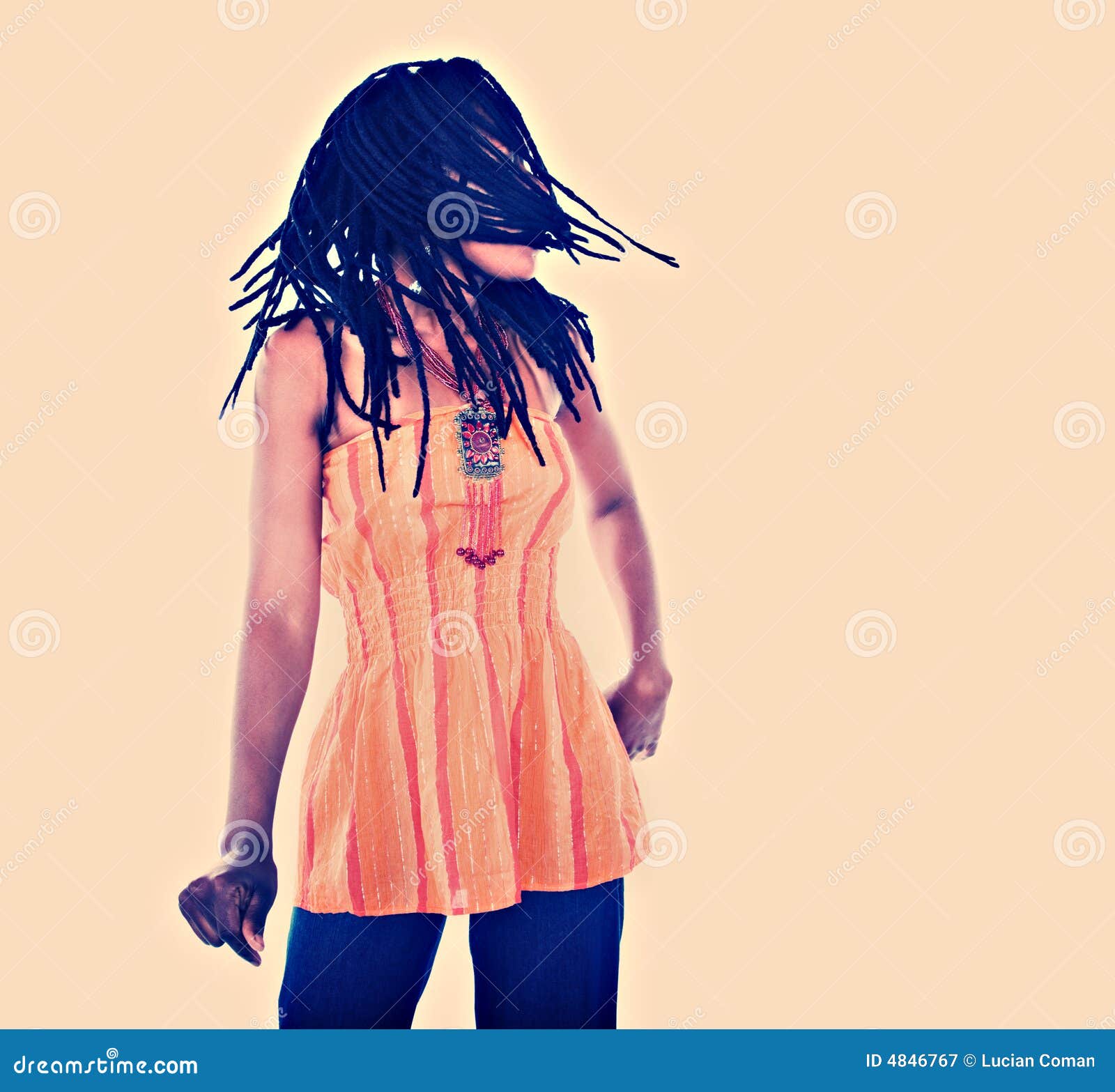 Rastafarian girl stock image. Image of colorful, culture - 4846767