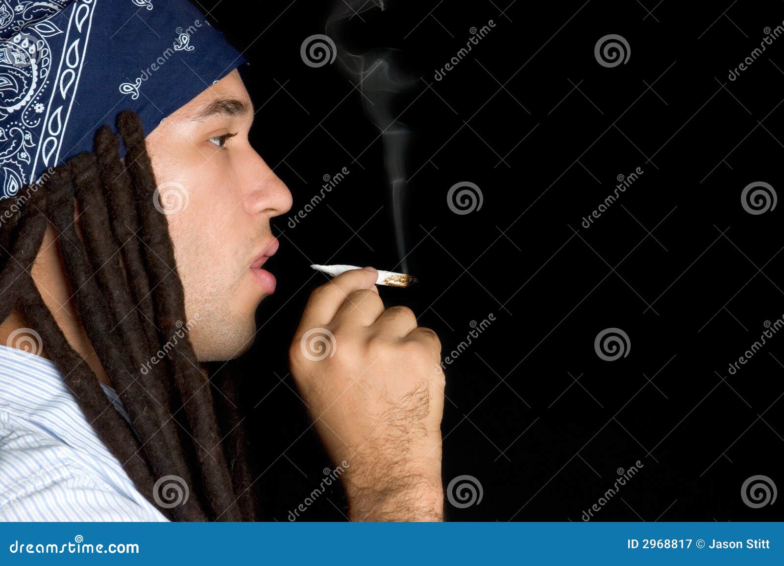 Rastafarian Smoking stock image. Image of smoke, joint - 2968817